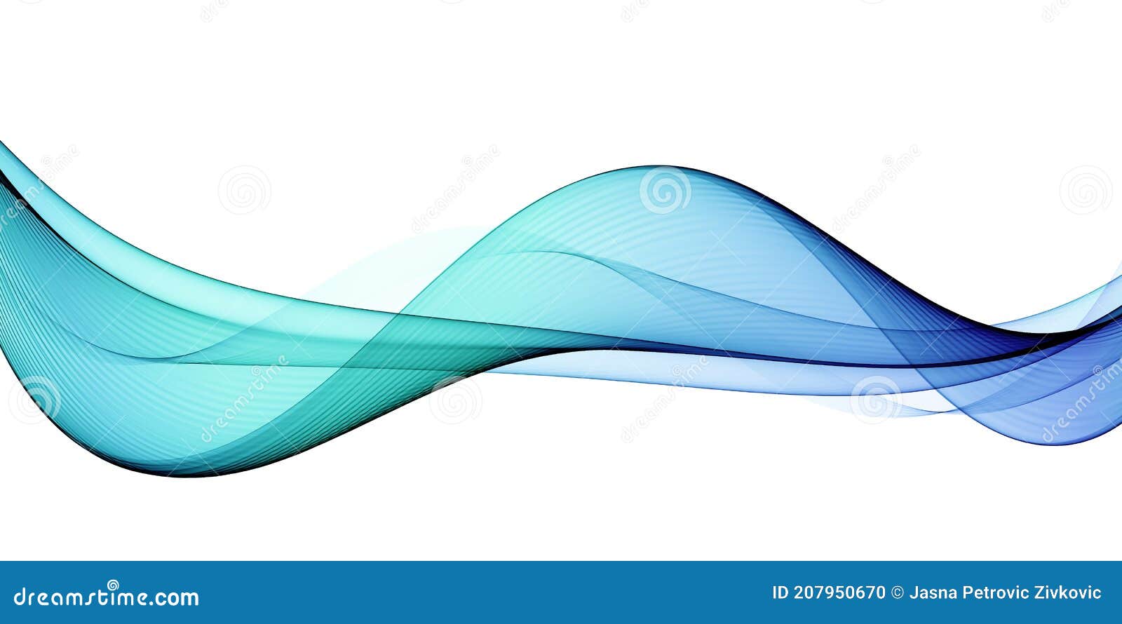 Abstract Light Blue Wave Background Stock Illustration - Illustration ...