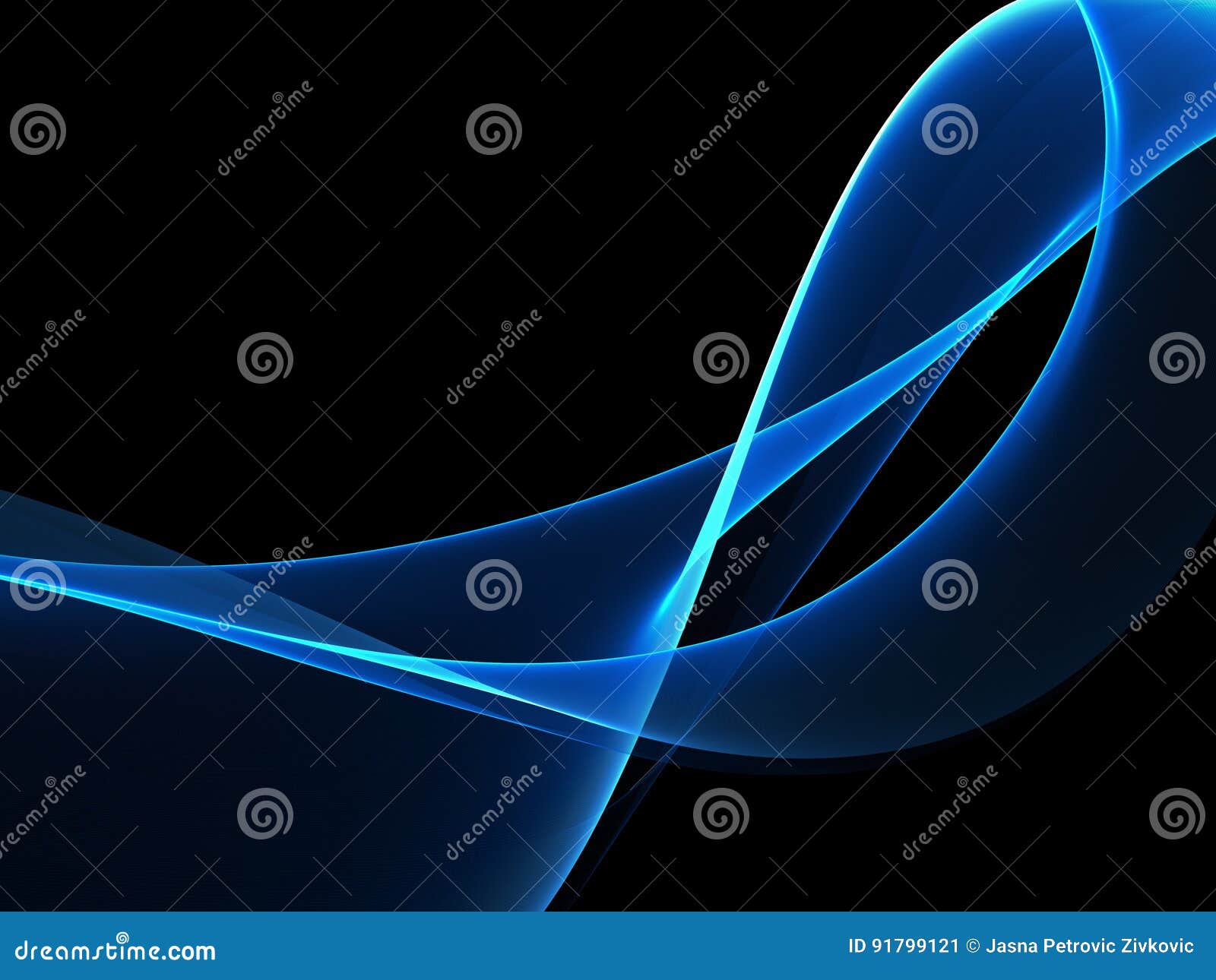 Abstract Light blue wave stock illustration. Illustration of shape ...