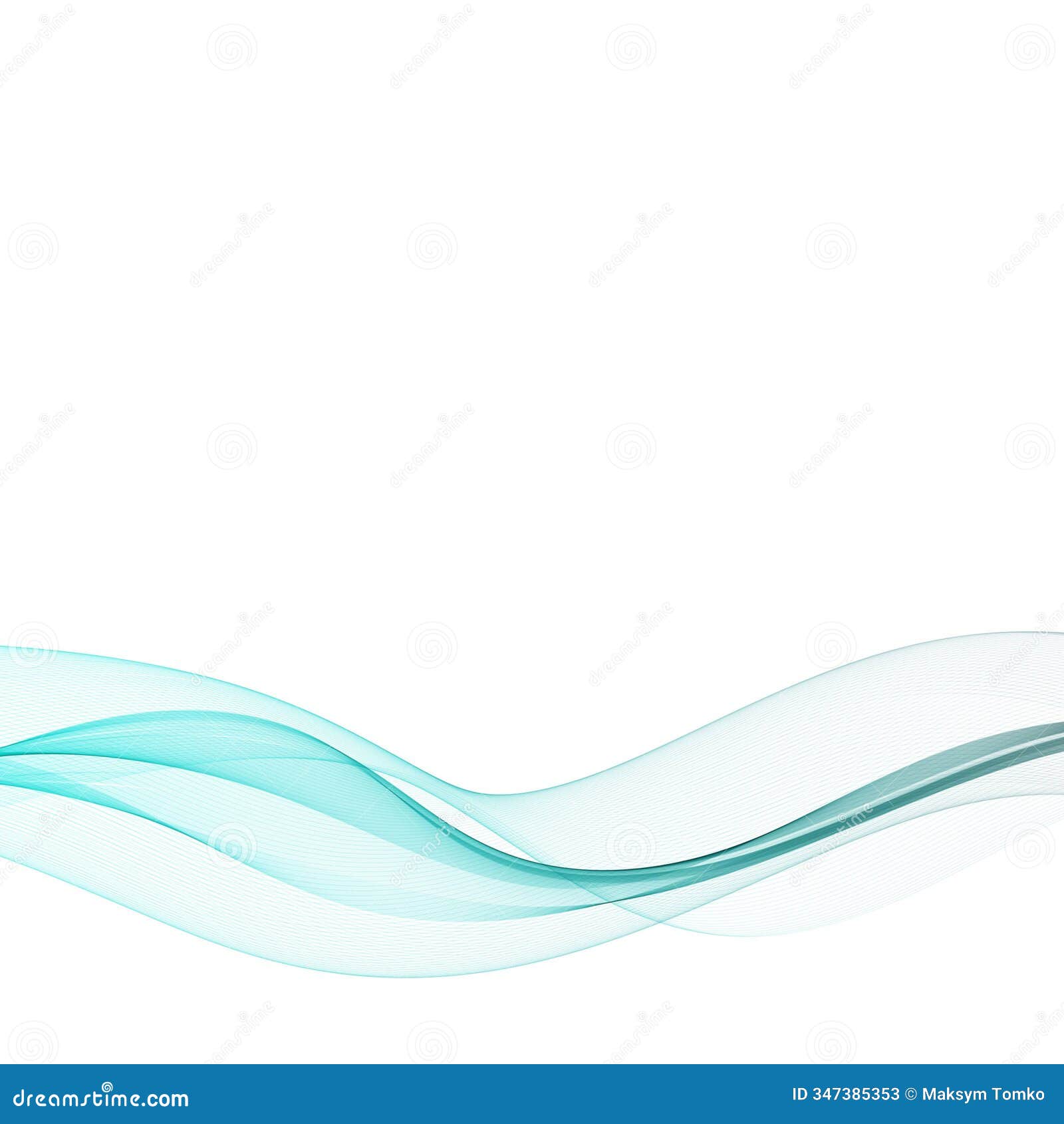 Abstract Light Blue Wave. Vector Curves. Eps 10 Stock Illustration ...