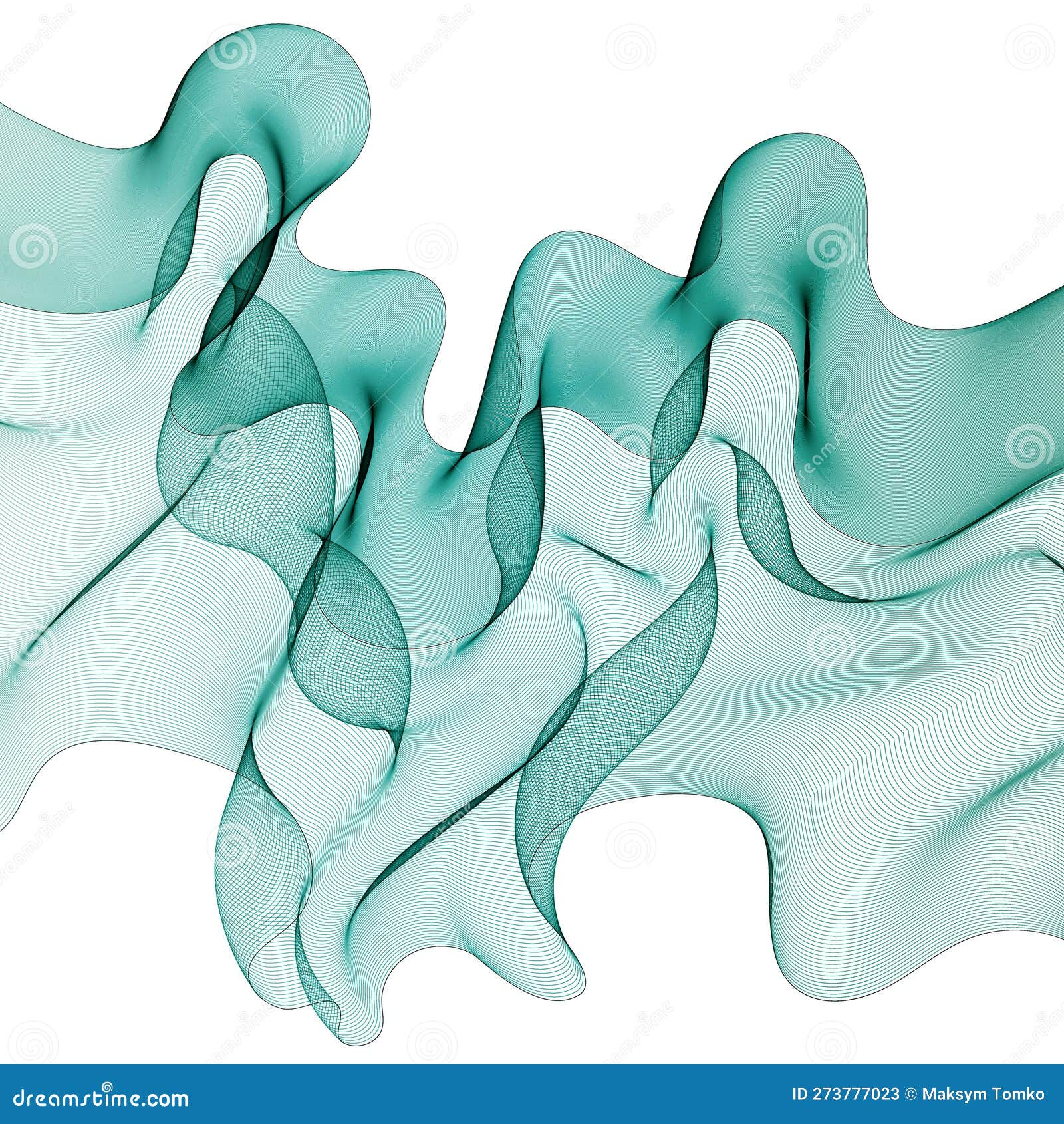 Abstract Light Blue Wave. Vector Curves. Illustration. Eps 10 Stock ...