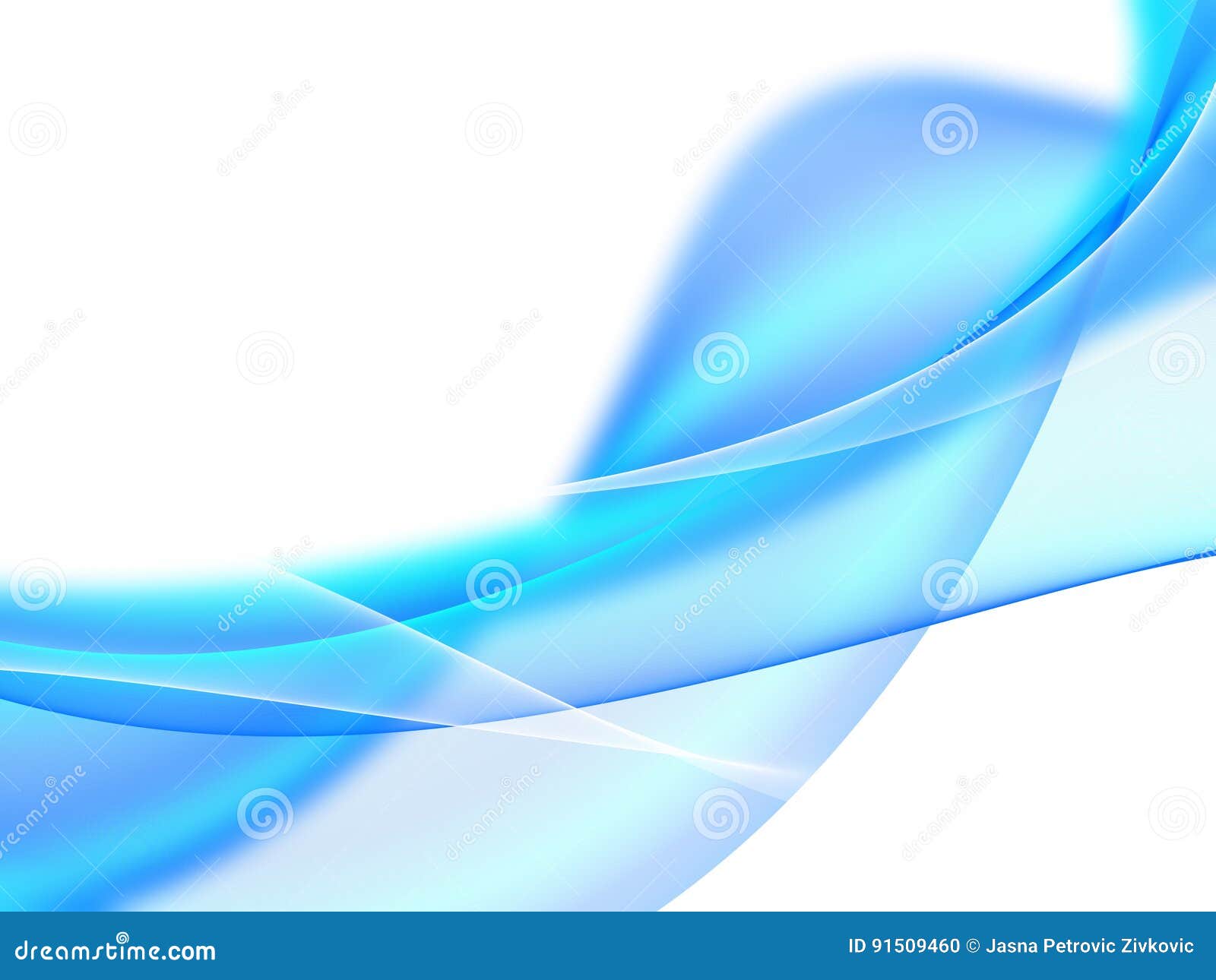 Abstract Light blue wave stock illustration. Illustration of shiny ...