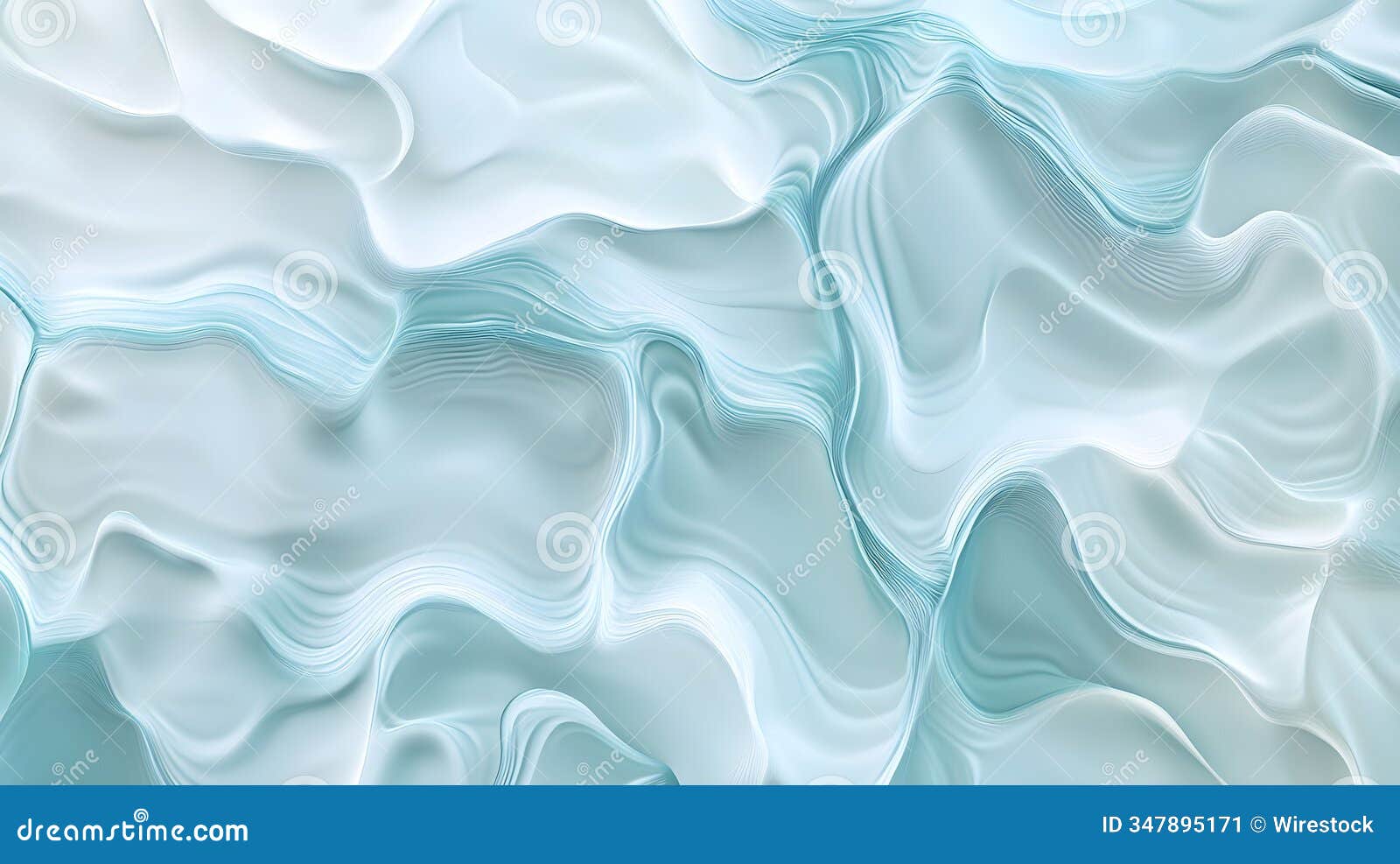Abstract Light Blue and White Wavy Pattern Stock Illustration ...