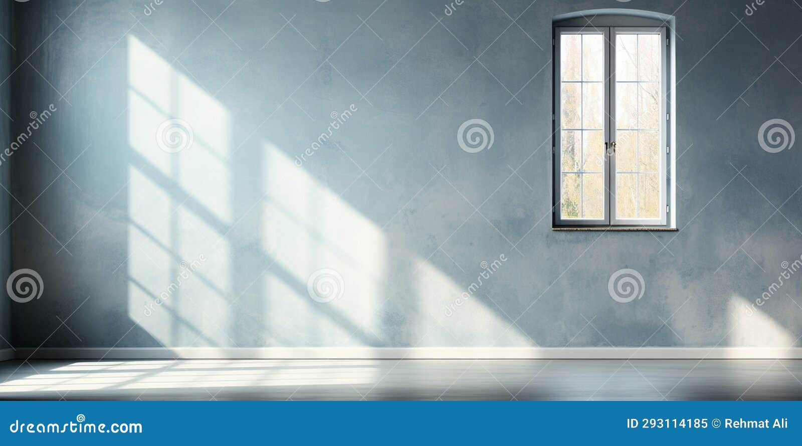 Abstract Light Blue from Windows on Plaster Wall Stock Illustration ...