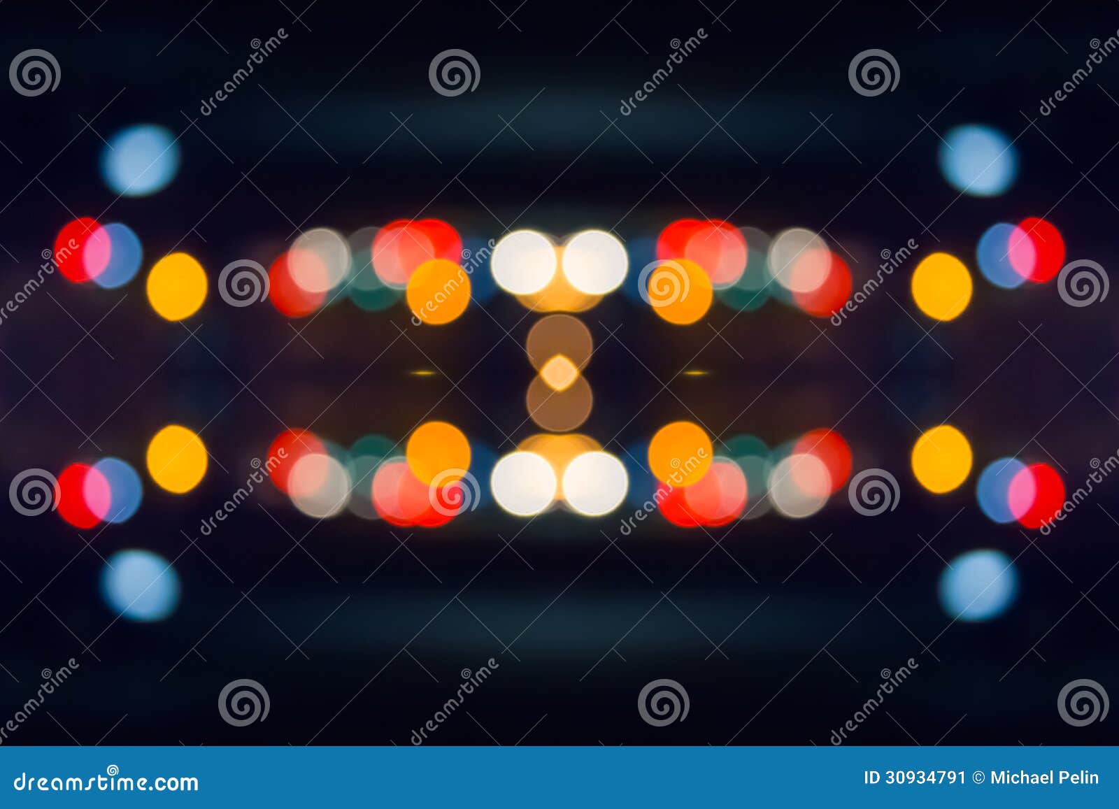 Abstract Light Carousel at Night Stock Image - Image of lights, color ...