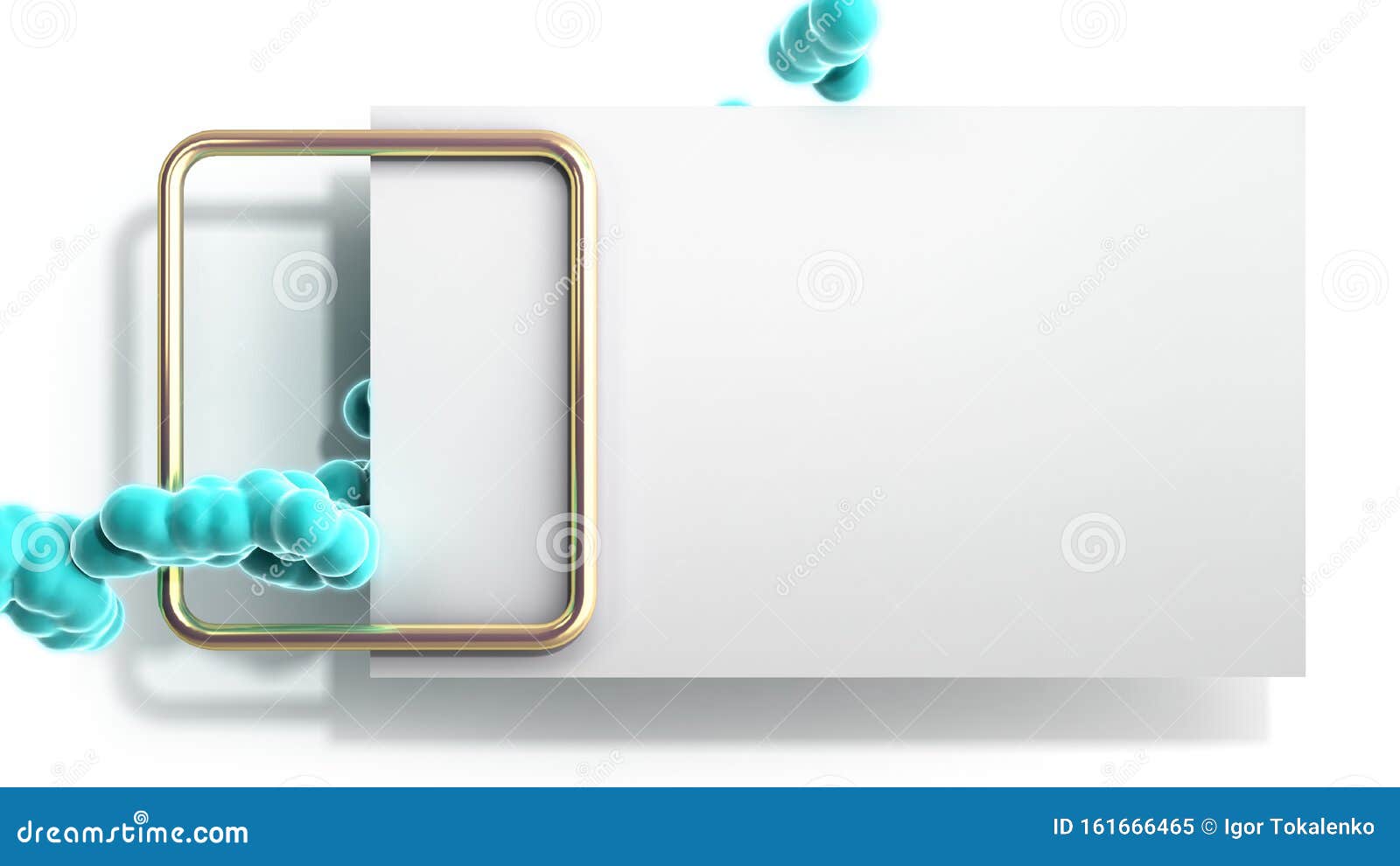 Abstract Light Color Frame As Background with Soft Fluide Balls 3d ...