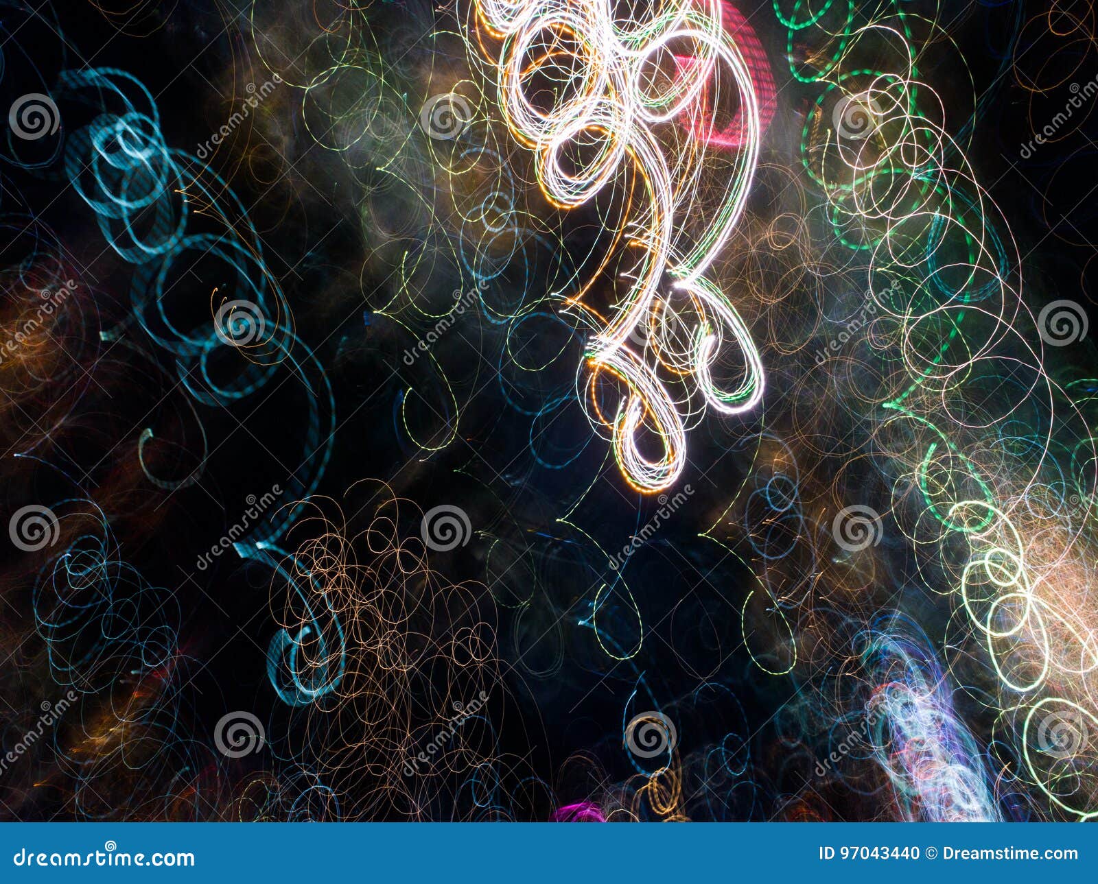 Abstract Light Colorful, Night Lights Texture Motion Background Stock ...