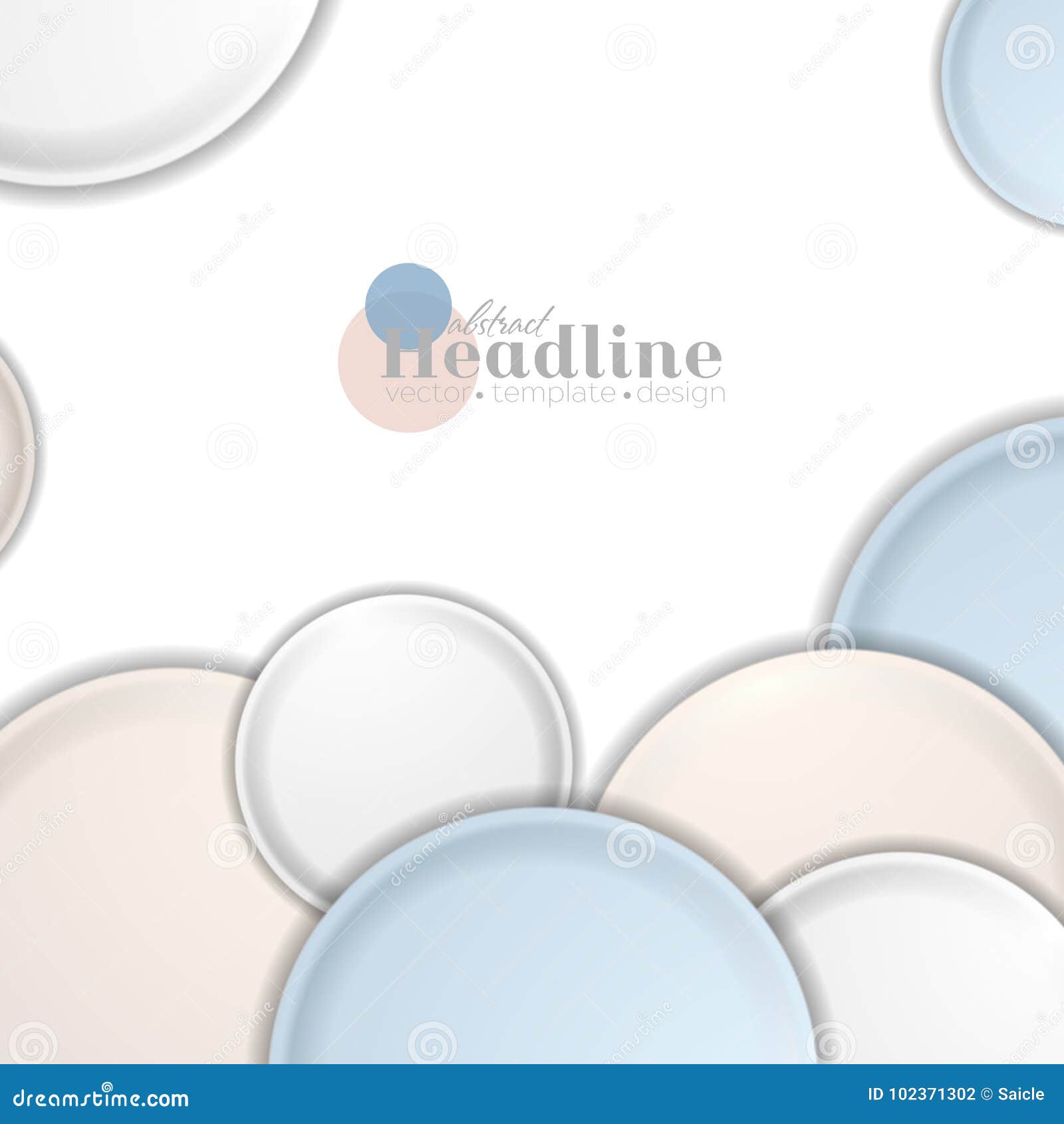 Abstract Light Colors Circles Vector Background Stock Vector ...