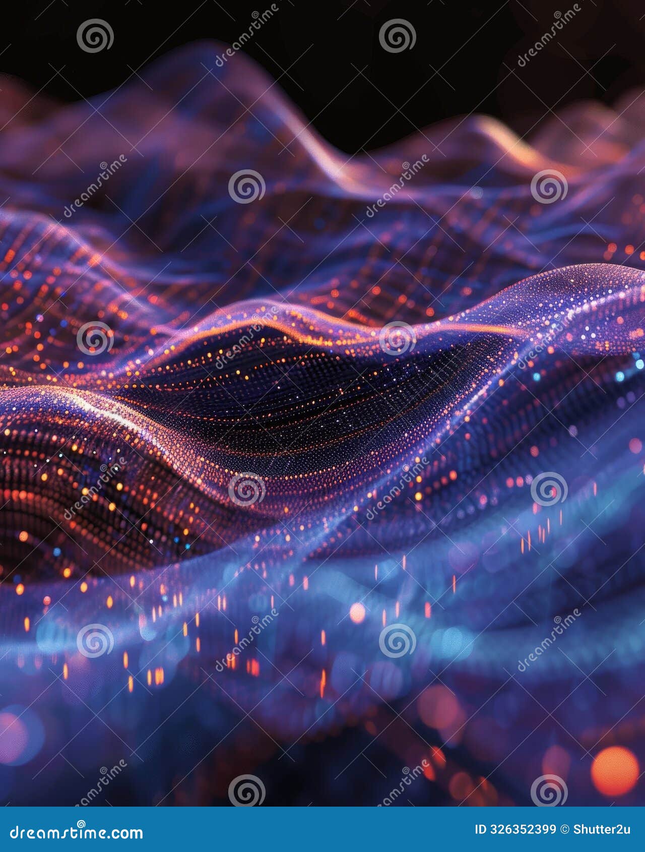 An Abstract Light Data Wave Conveying the Explosive Growth of Digital ...