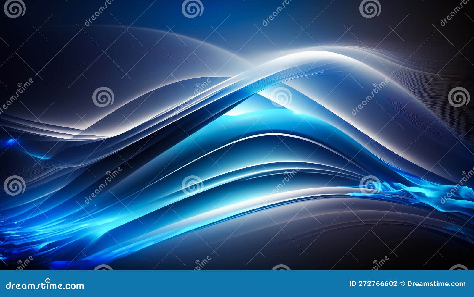 Abstract Light Effect Blue Texture Wallpaper. Blue Waves Stock ...