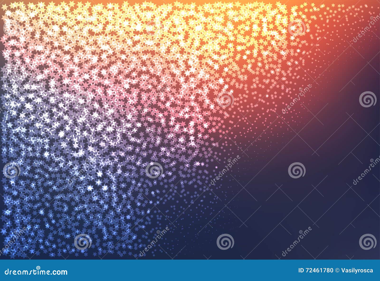 Abstract Light Effects. Sparkle Light Particles Glowing on Dark Stock ...