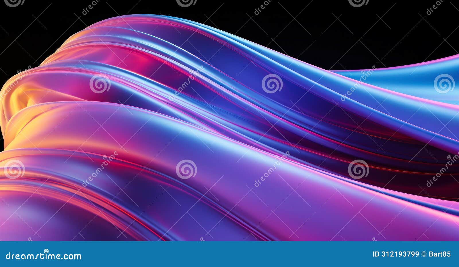 Abstract Light Emitter Glass with Iridescent Holographic Neon Vibrant ...