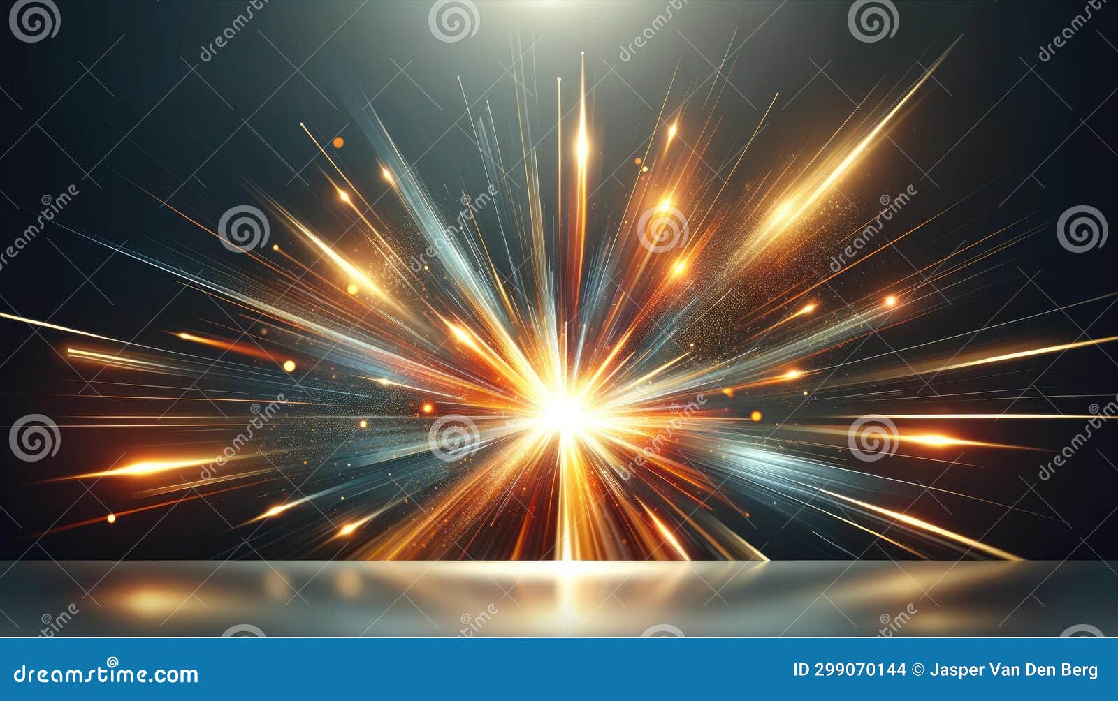 Abstract Light Explosion Background, AI Generated Stock Illustration ...
