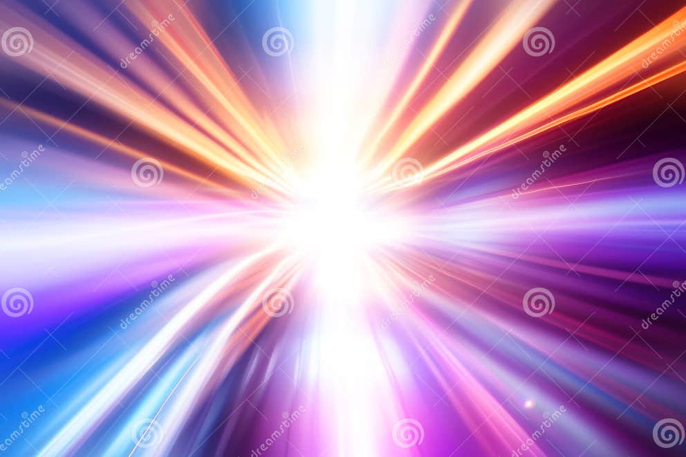 Abstract Light Explosion Effect High Speed Technology Concept, Light ...