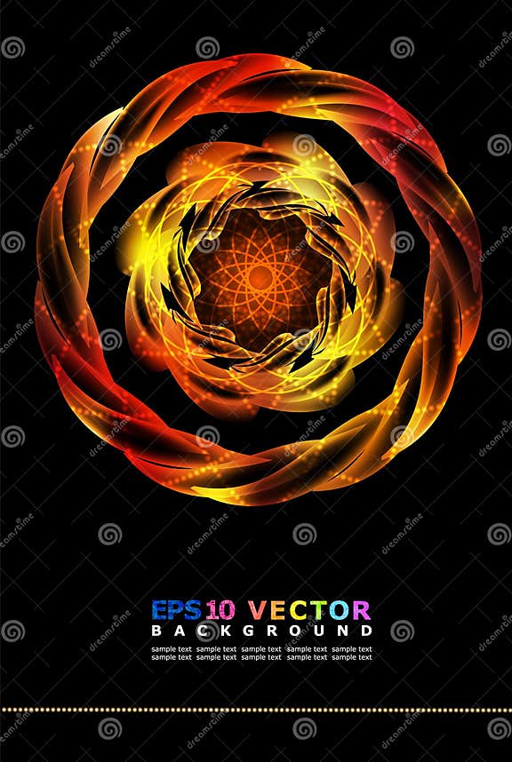 Abstract light figures. stock vector. Illustration of curve - 17243605
