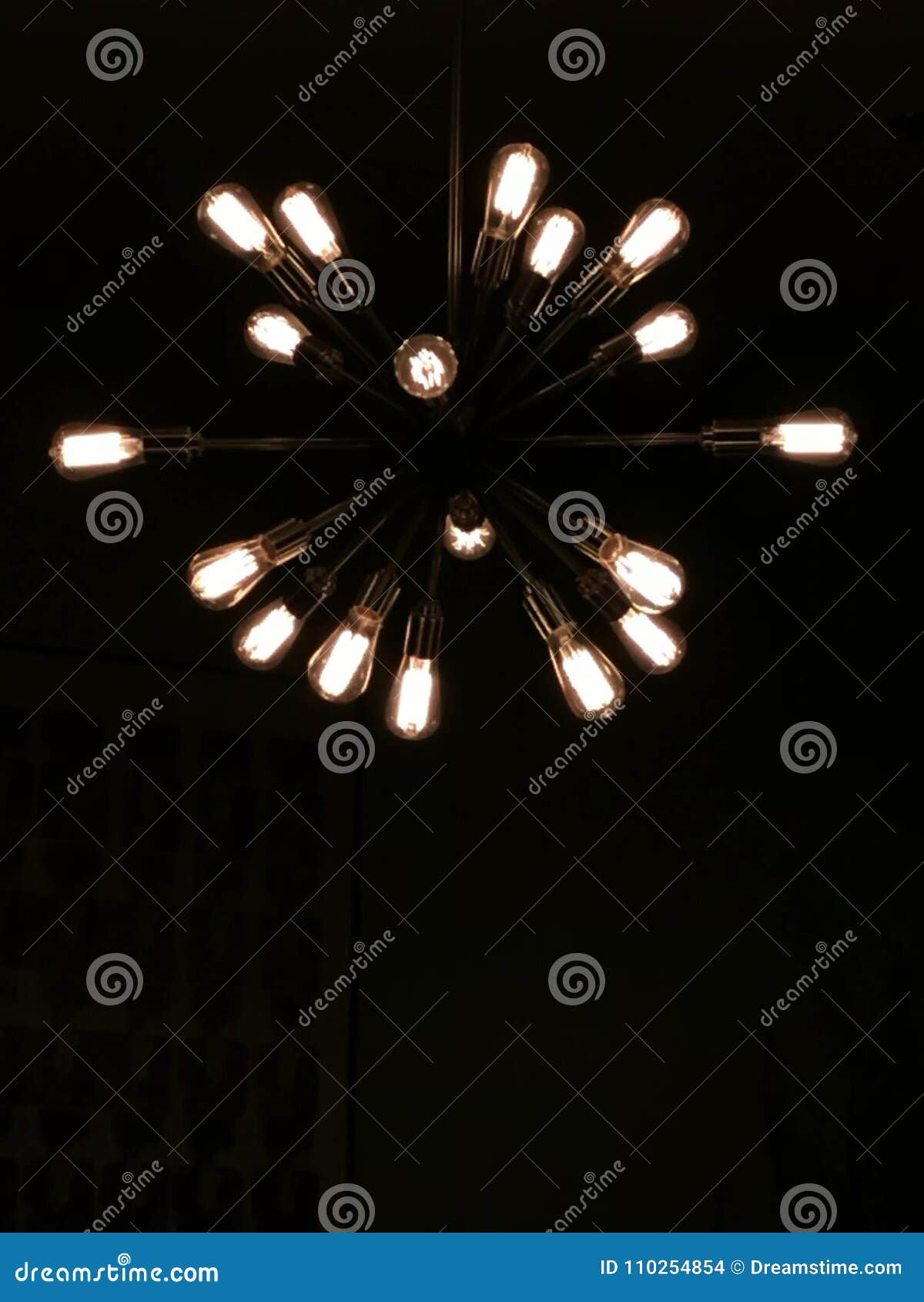 Abstract Light Fixture stock photo. Image of firework - 110254854