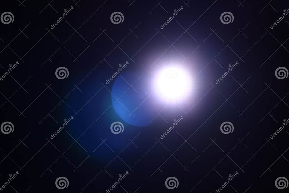 Abstract Light from Flashlight in Dark Stock Image - Image of glow ...