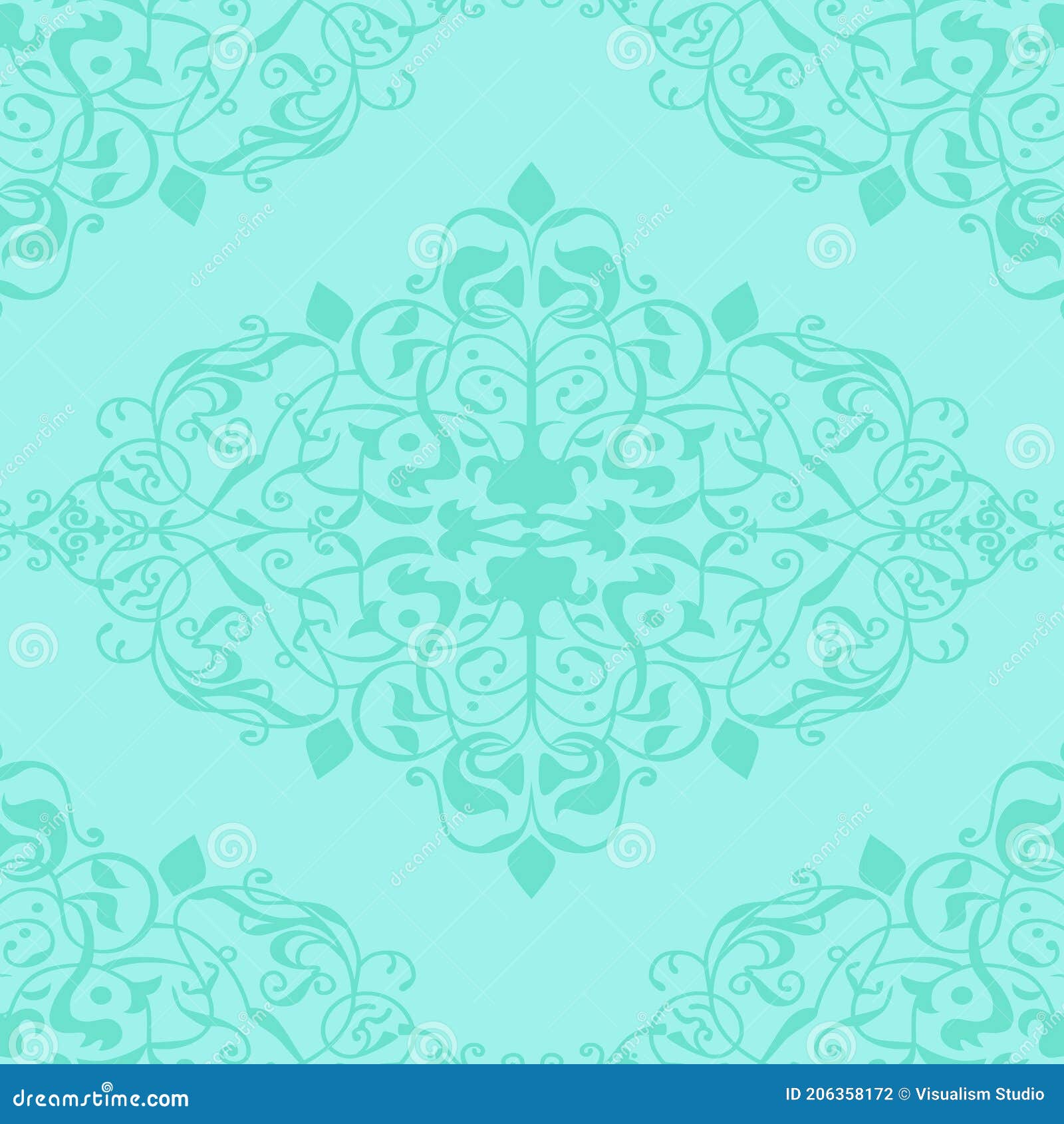 Abstract Light Green and Black Geometric Pattern with Light Green Line ...
