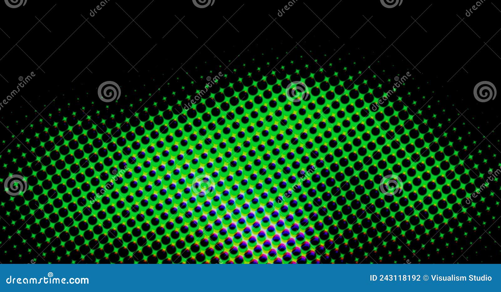 Abstract Light Green Dots Grid Halftone Wave Futuristic Twisted Pattern ...