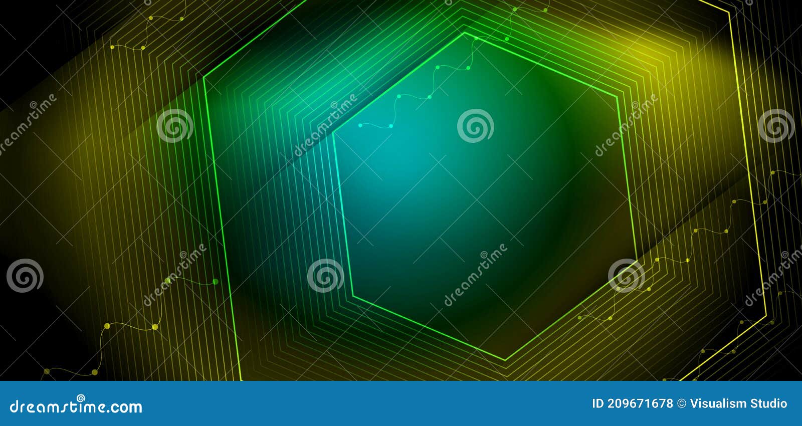 Abstract Light Green Dynamic Gradient Geometric Circle and Shapes ...