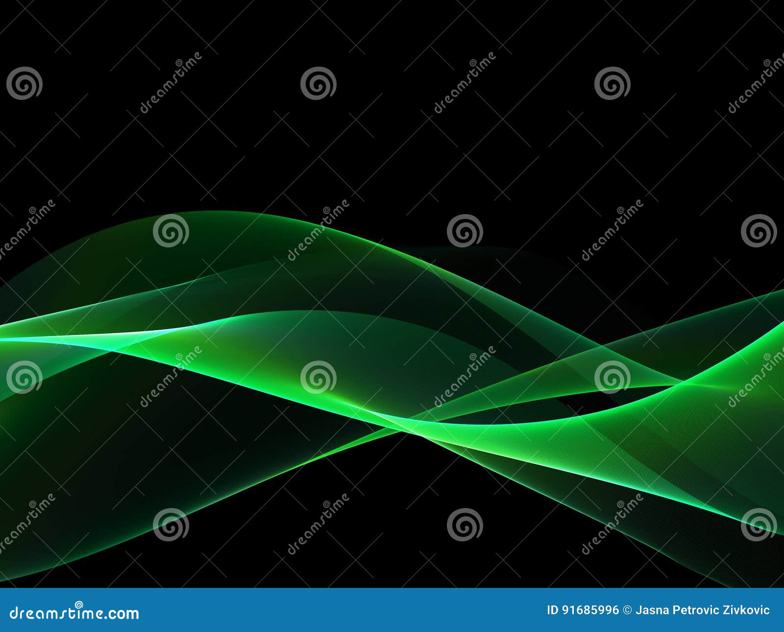 Abstract Light green wave stock illustration. Illustration of ...