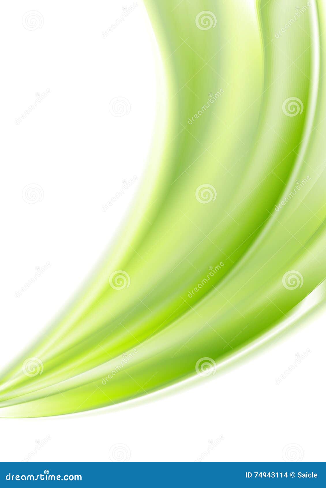 Abstract Light Green Wavy Lines Background Stock Vector - Illustration ...