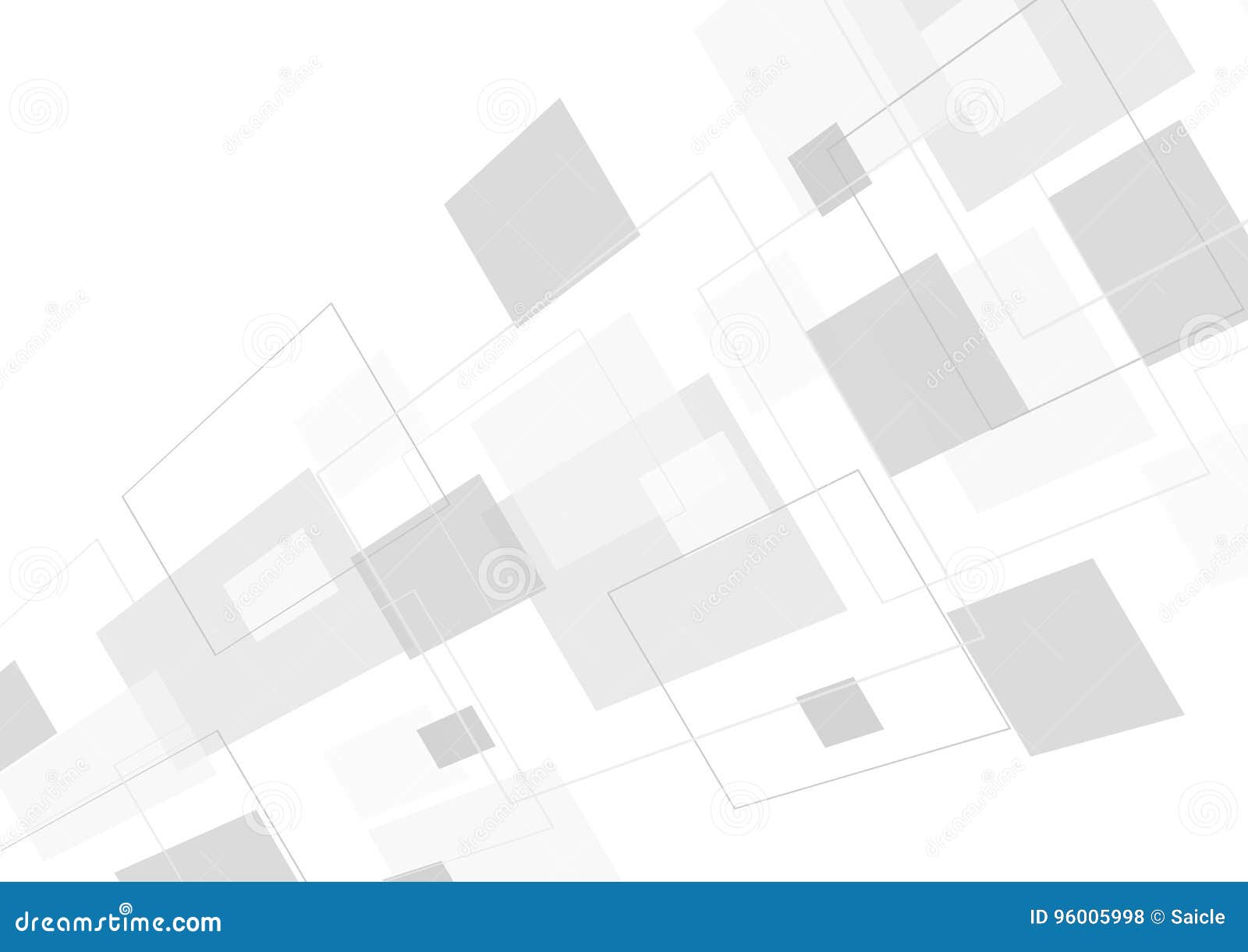 Abstract Light Grey Tech Background with Squares Stock Vector ...