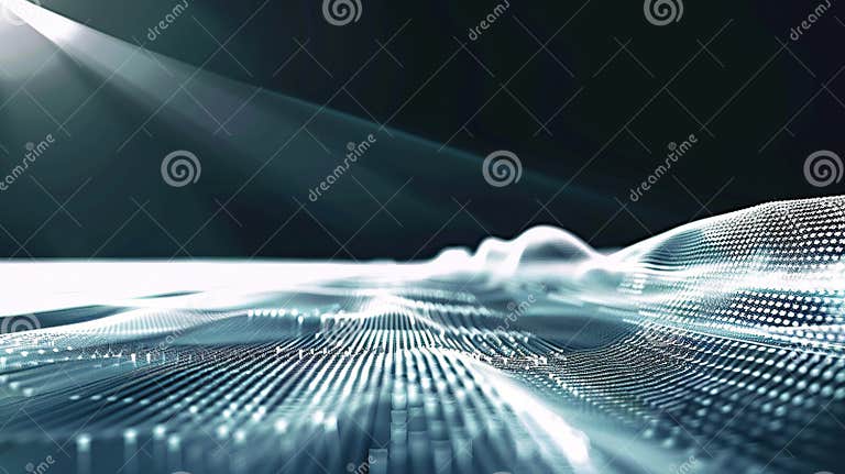 Abstract Light & Grid Pattern Background Stock Illustration ...