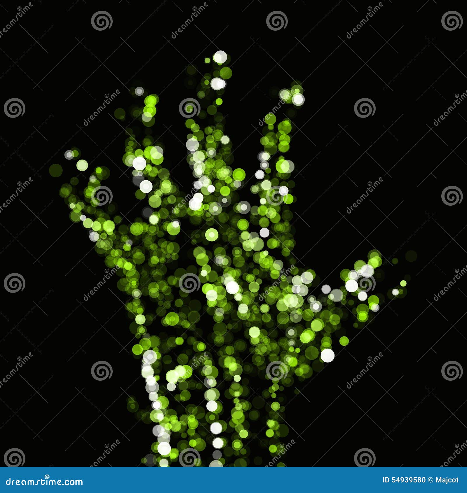 Abstract light hand stock vector. Illustration of future - 54939580