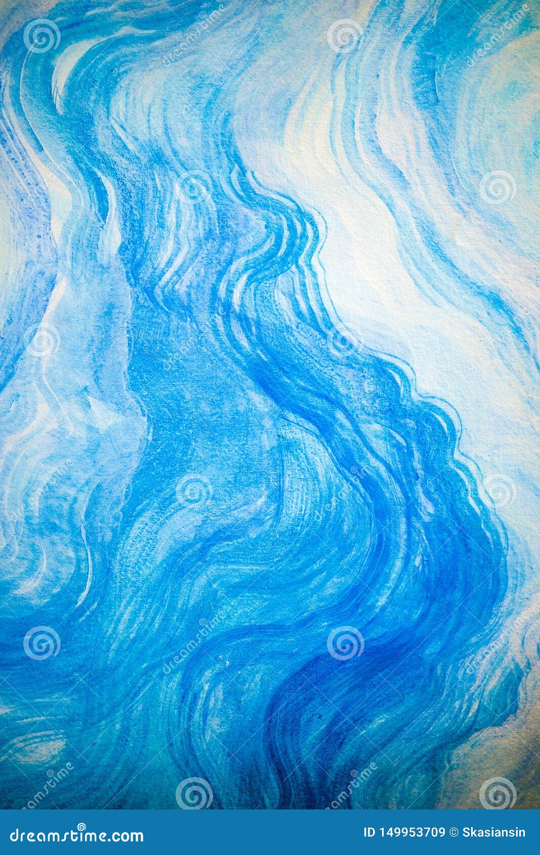 Abstract Background of Blue Wave Stock Image - Image of wall, flow ...