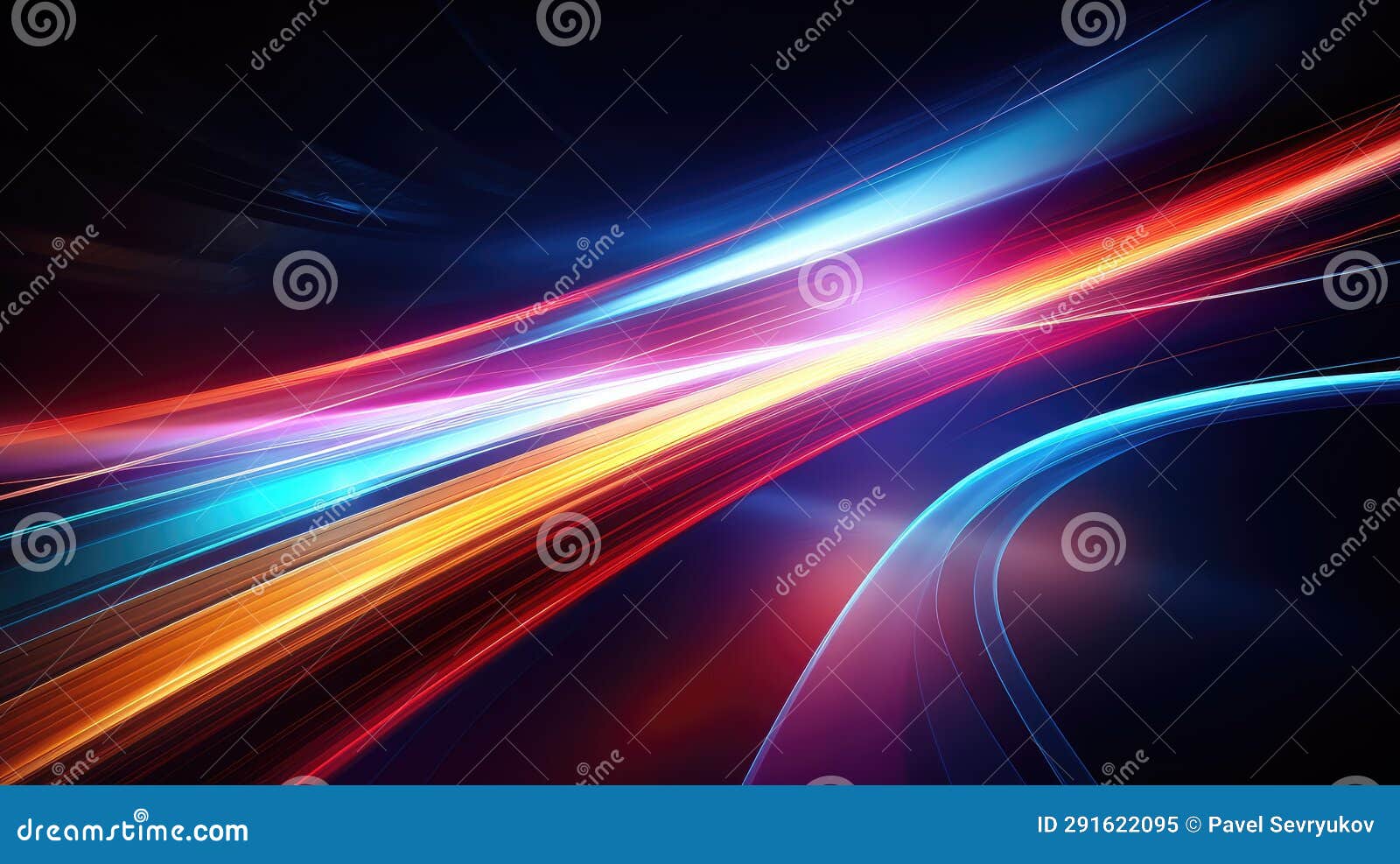 Abstract Light Motion Trails Stock Illustration - Illustration of ...