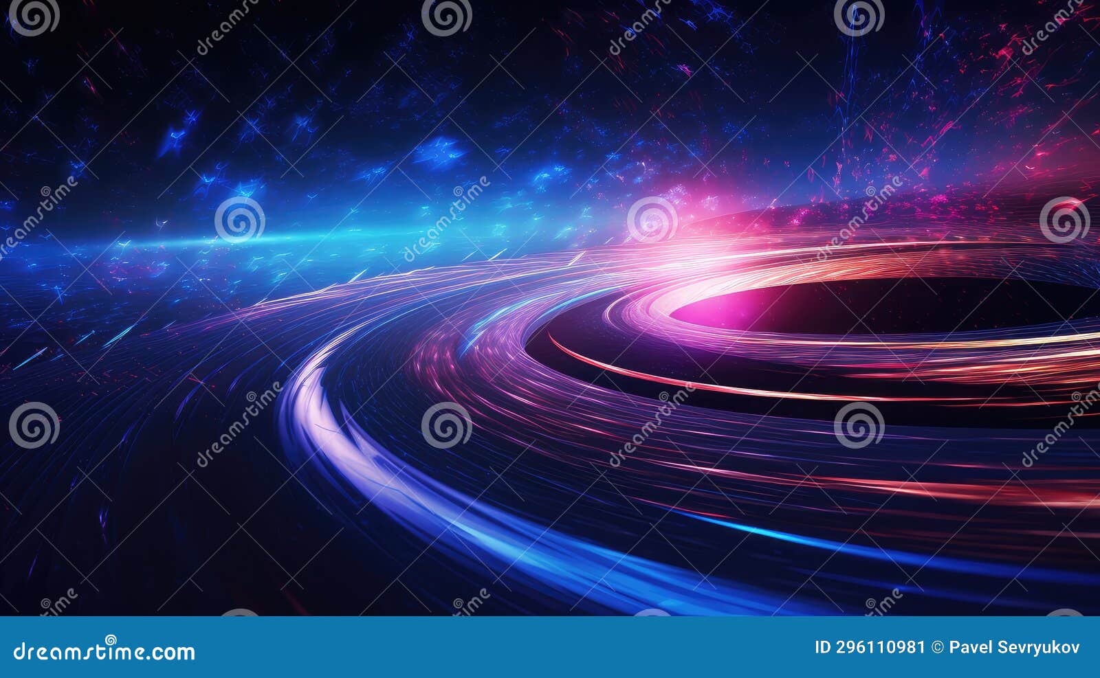 Abstract Light Motion Trails Stock Illustration - Illustration of ...