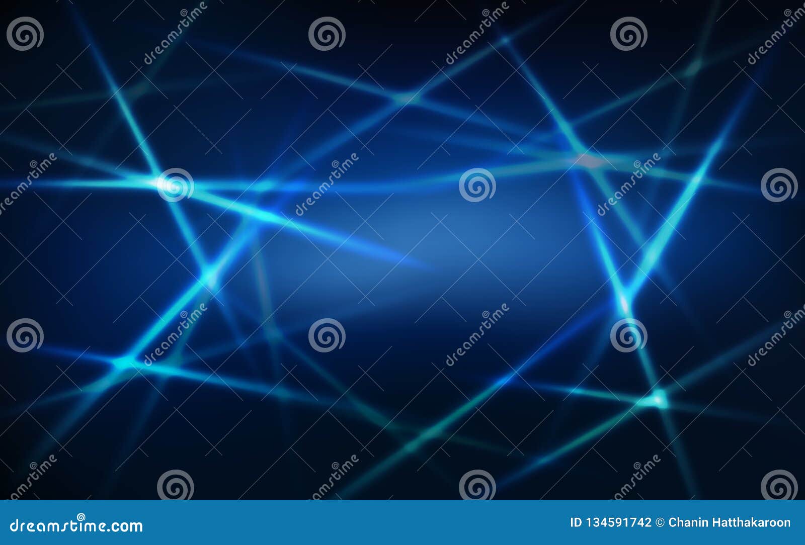 Abstract Light, Network Webbed Creative Technology, Blue Concept ...