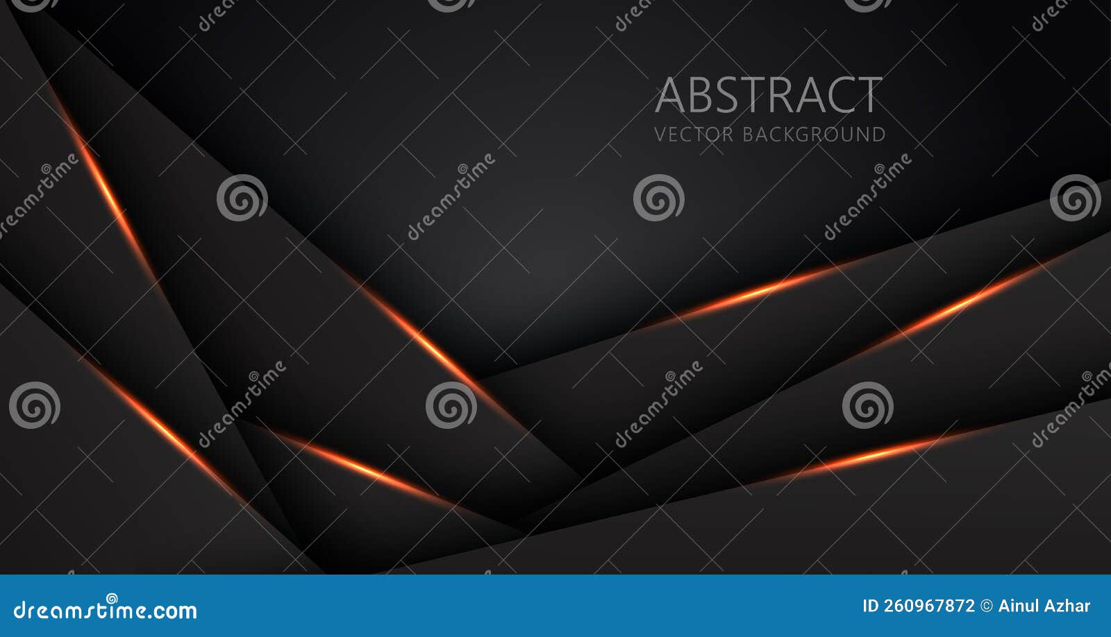 Abstract Light Orange Black Space Frame Layout Design Tech Triangle ...
