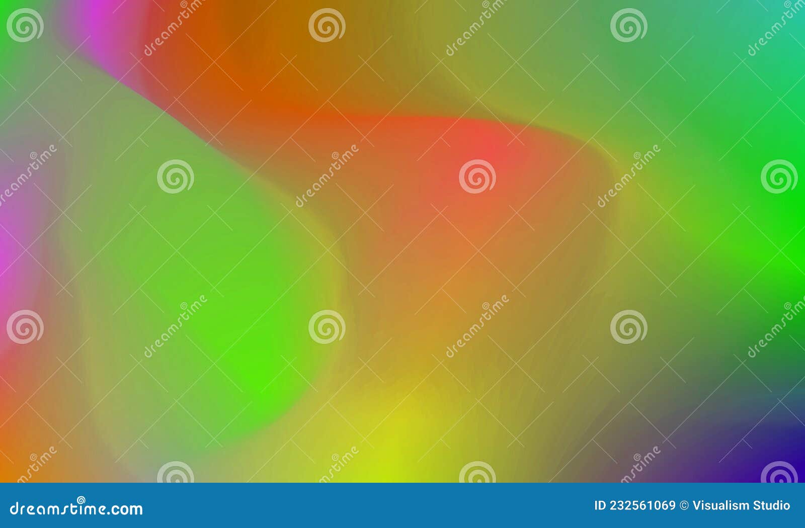 Abstract Light Orange and Colored Leak Rainbow Distortion Swirl Overlay ...