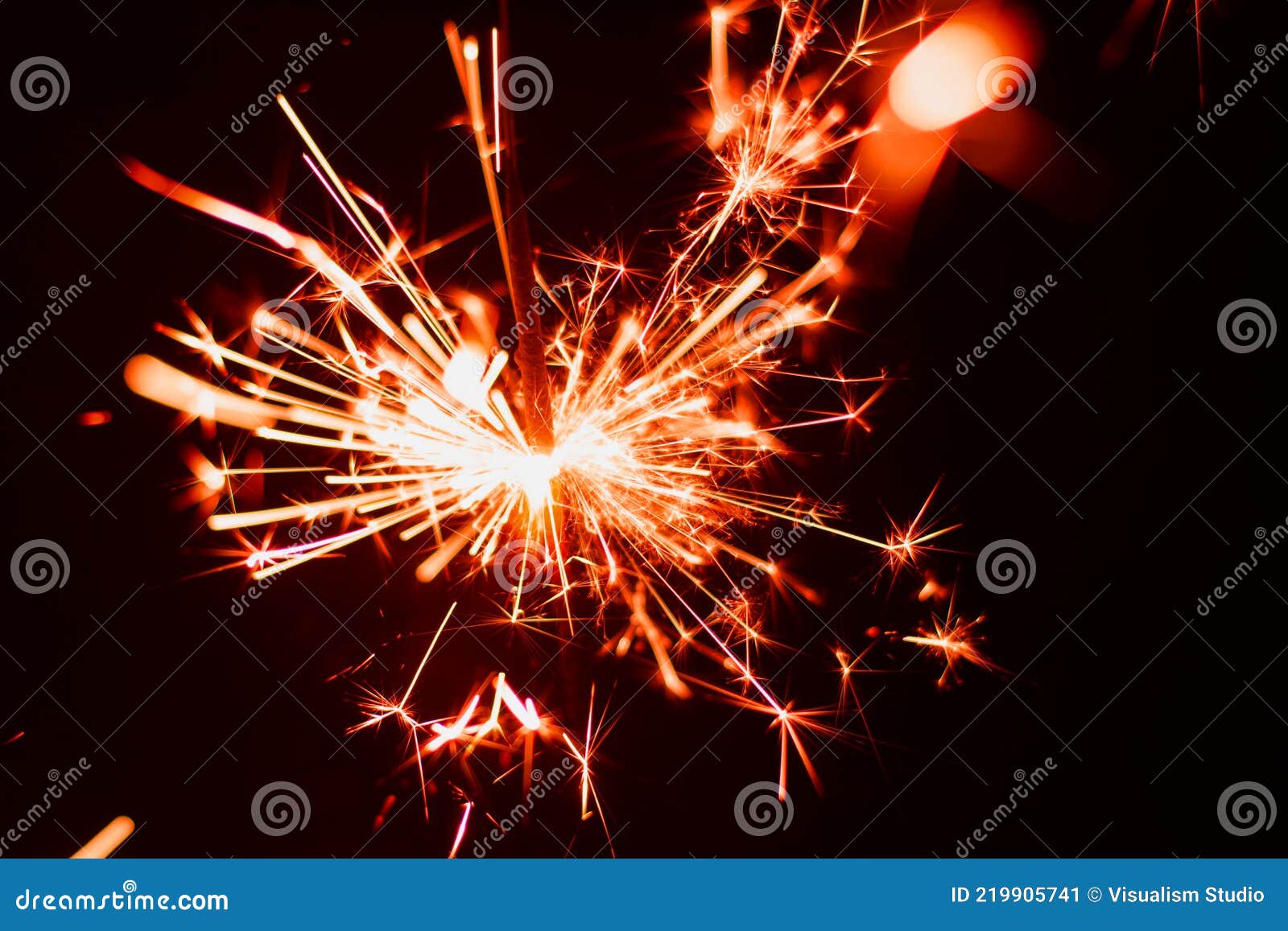Abstract Light Orange Sparkler Lightning Burning Texture Overlay with ...