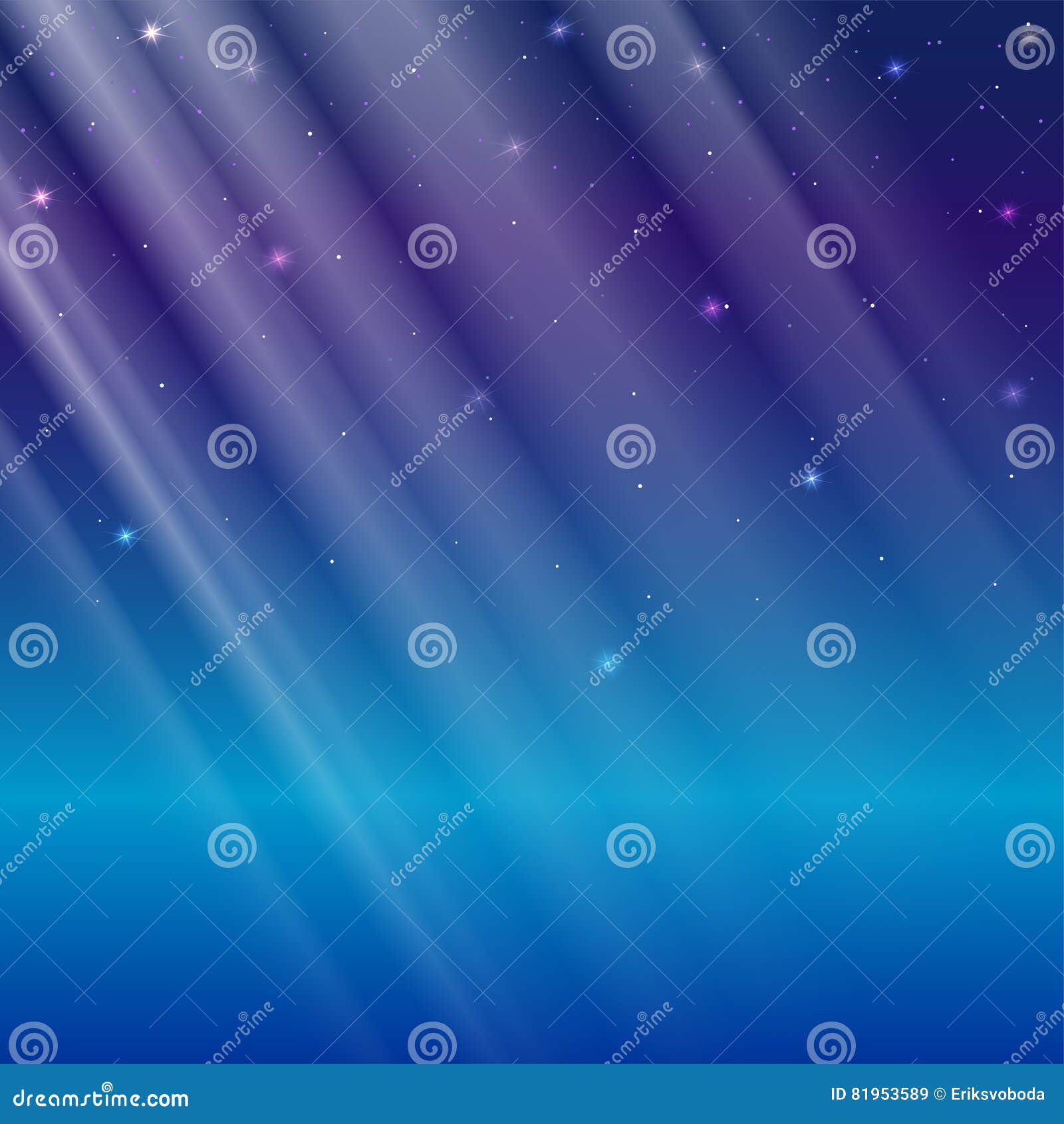 Abstract Light Overlay Effect on Blue Background Stock Vector ...