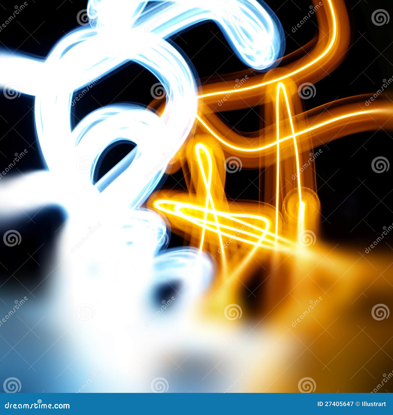 Abstract light painting stock image. Image of drawing - 27405647