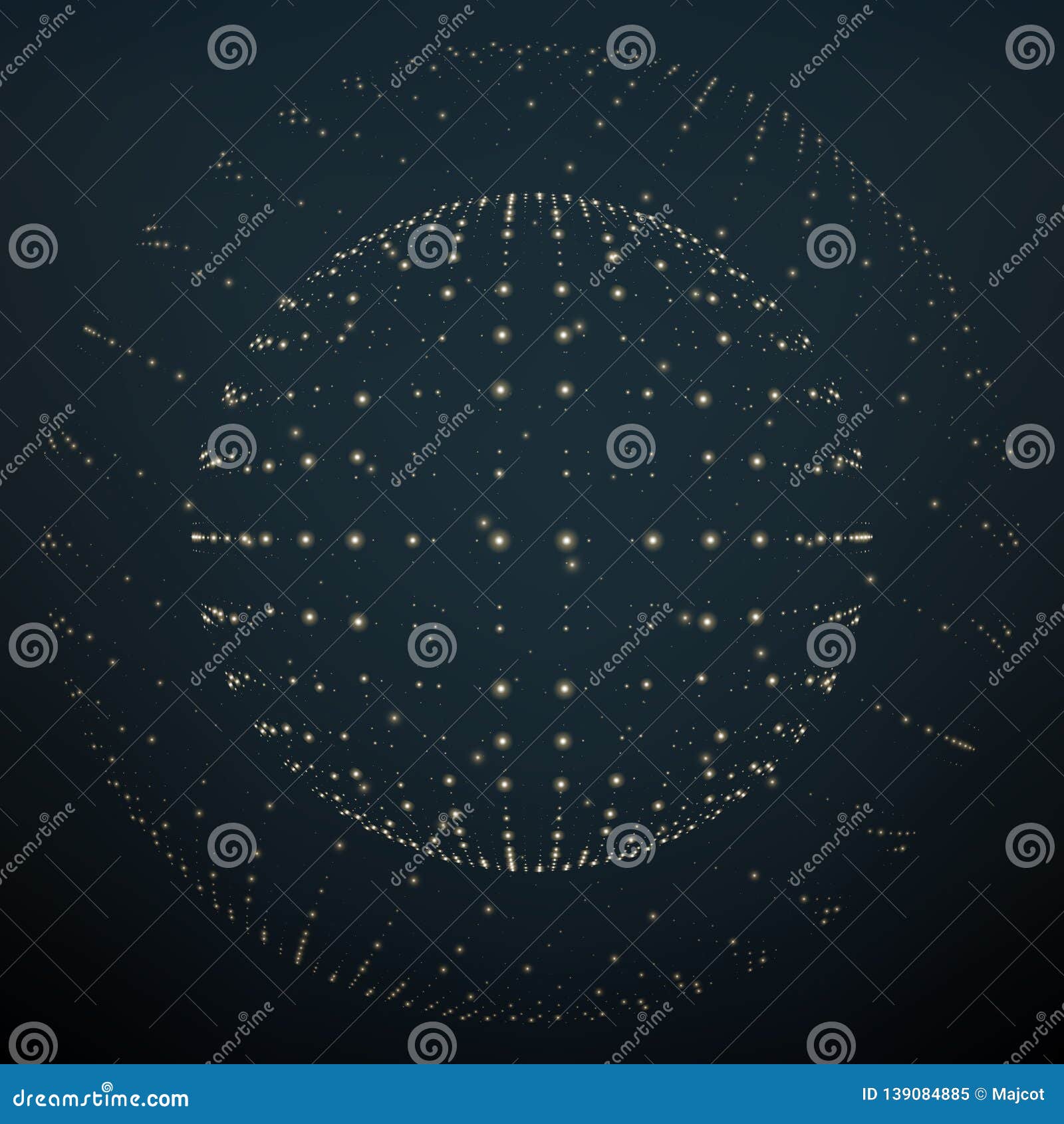 Abstract light particles stock vector. Illustration of geometric ...