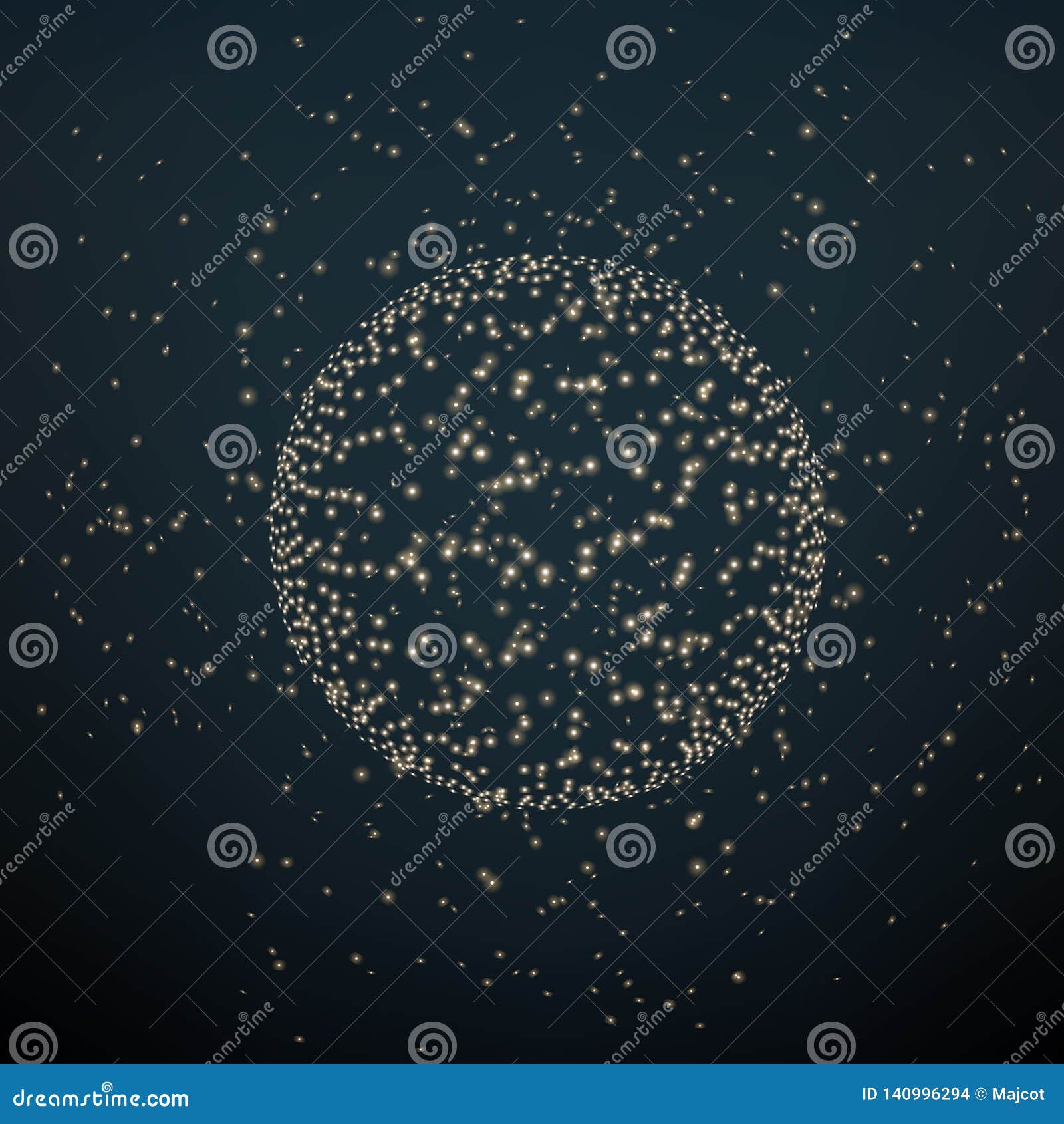 Abstract light particles stock vector. Illustration of neon - 140996294
