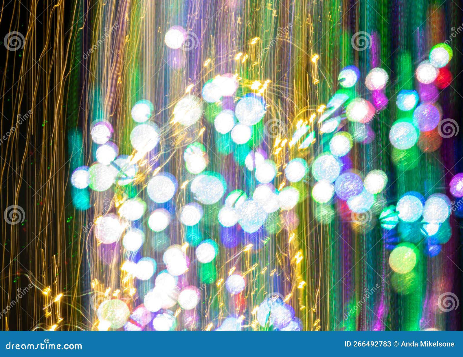 Abstract Light Pattern, Long Exposure Night Photo, Striped Neon Glow ...