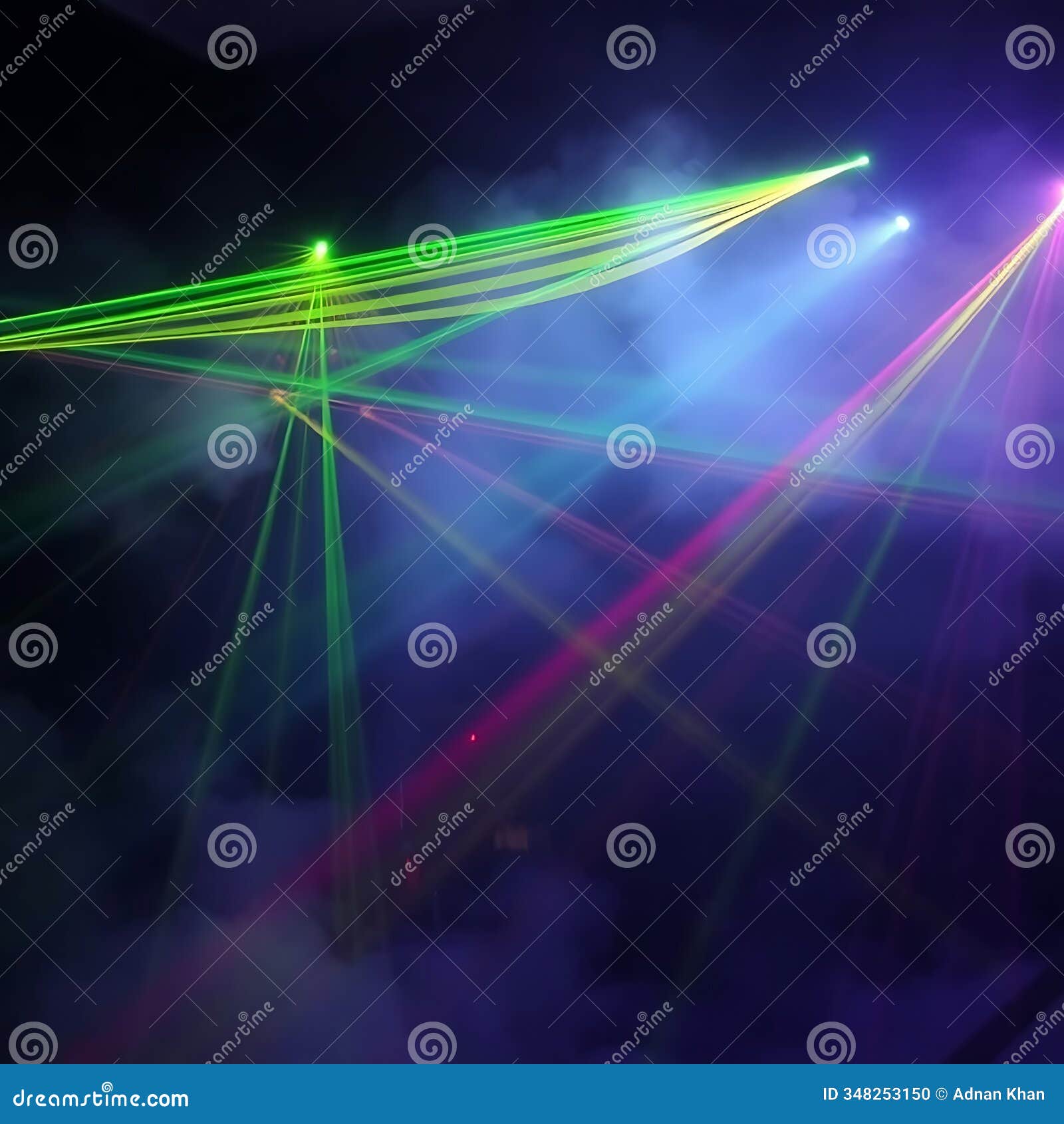 Abstract Light Patterns Created by Lasers Projecting through Smoke ...