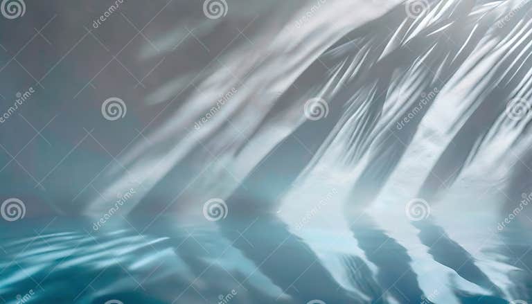 Abstract Light Patterns on a Watery Surface. Light Rays Filter through ...