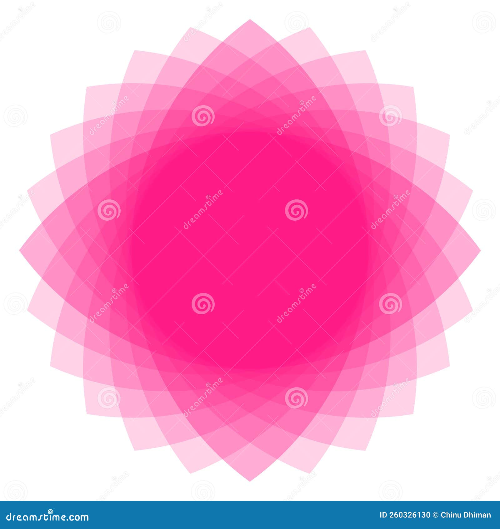 Abstract Light Pink Background with Circles Element Flower Vector ...