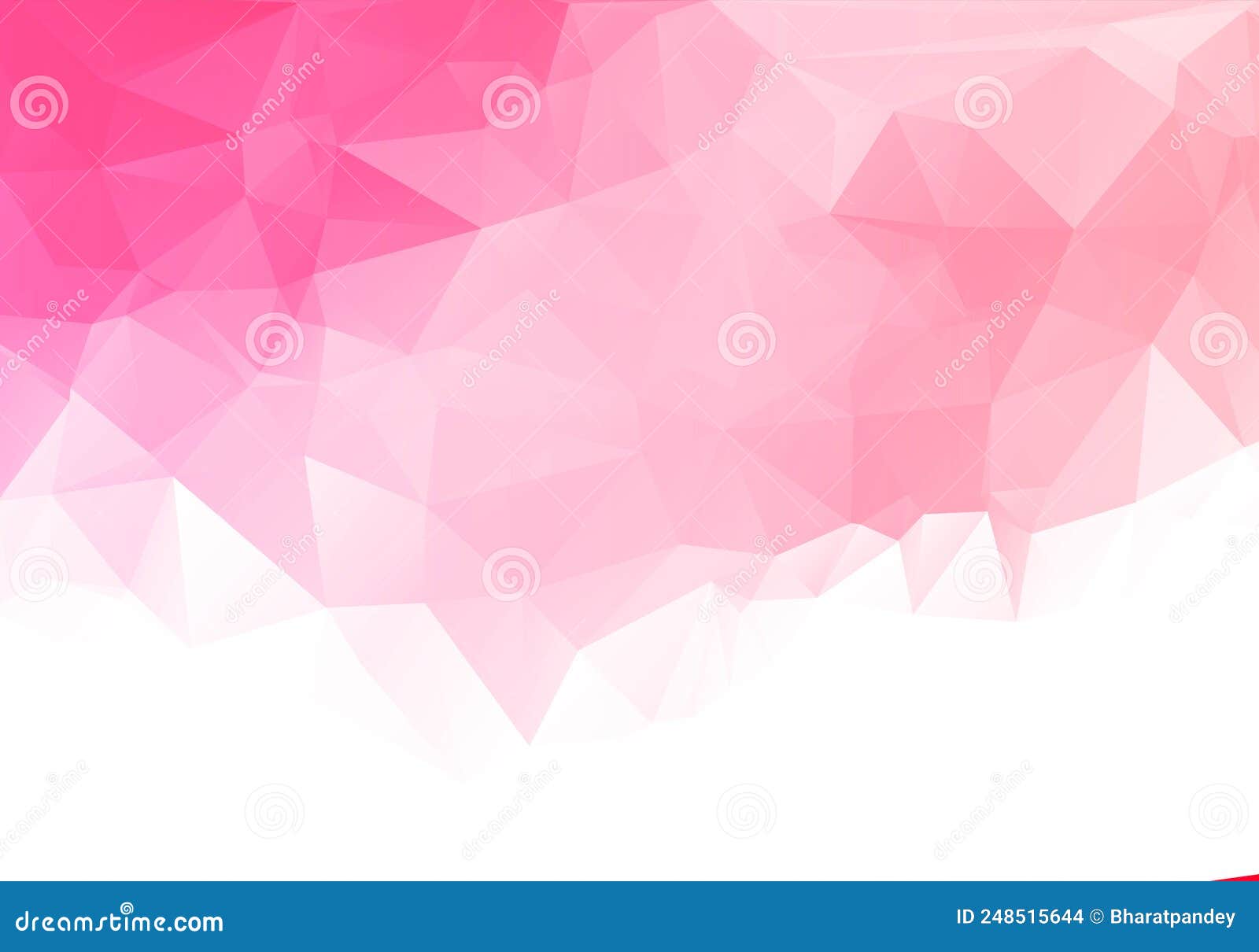 Abstract Light Pink Low Poly Geometric Background Stock Illustration ...