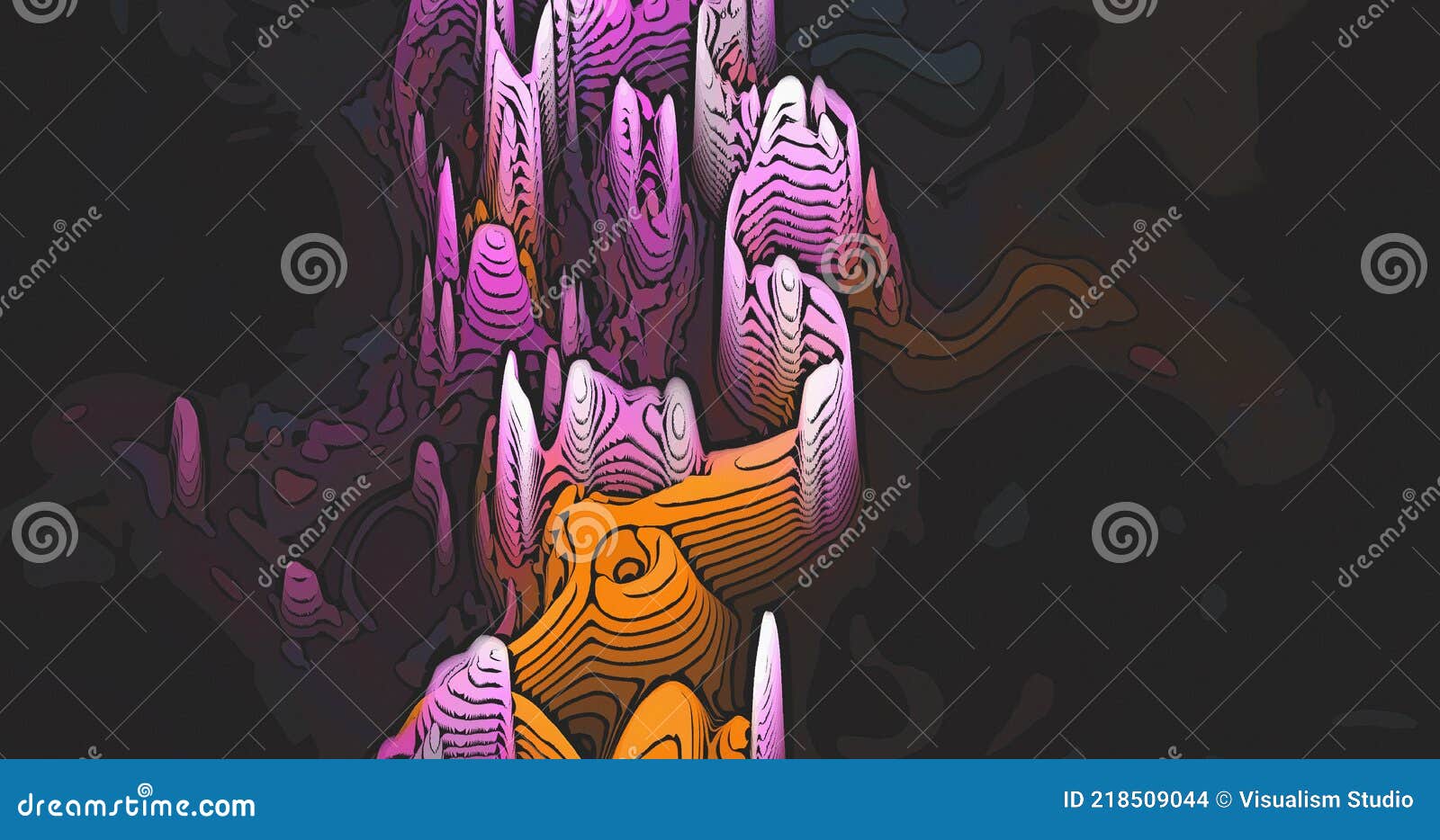 Abstract Light Purple and Pink Psychedelic Striped Hypnotic Pattern ...