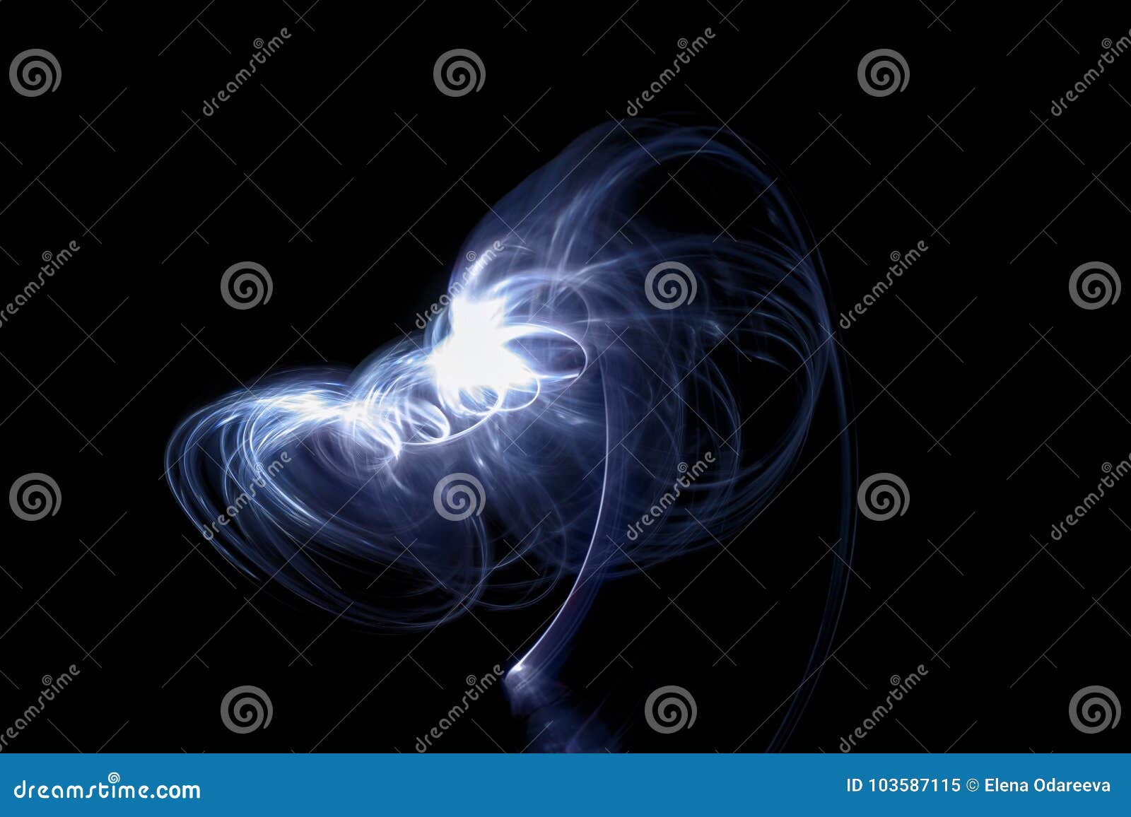Abstract Light Ray on Black Background Stock Image - Image of ...