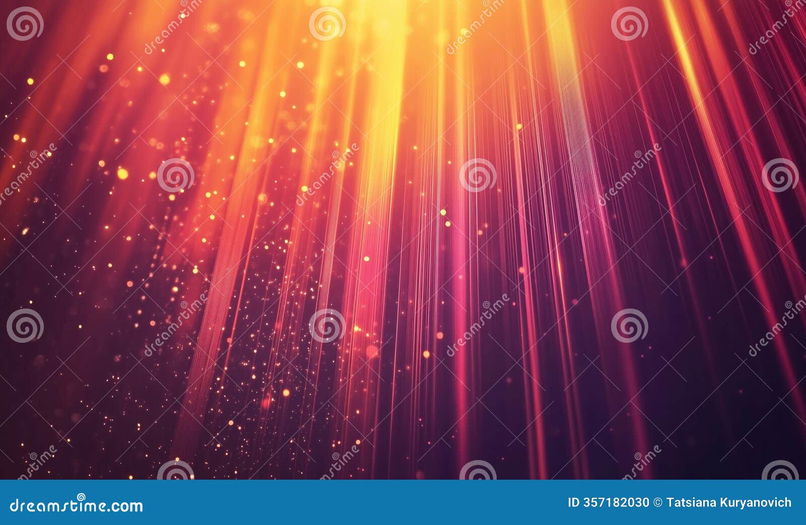 Abstract Light Rays with Bokeh Effect, Vibrant Colors, Warm Tones ...