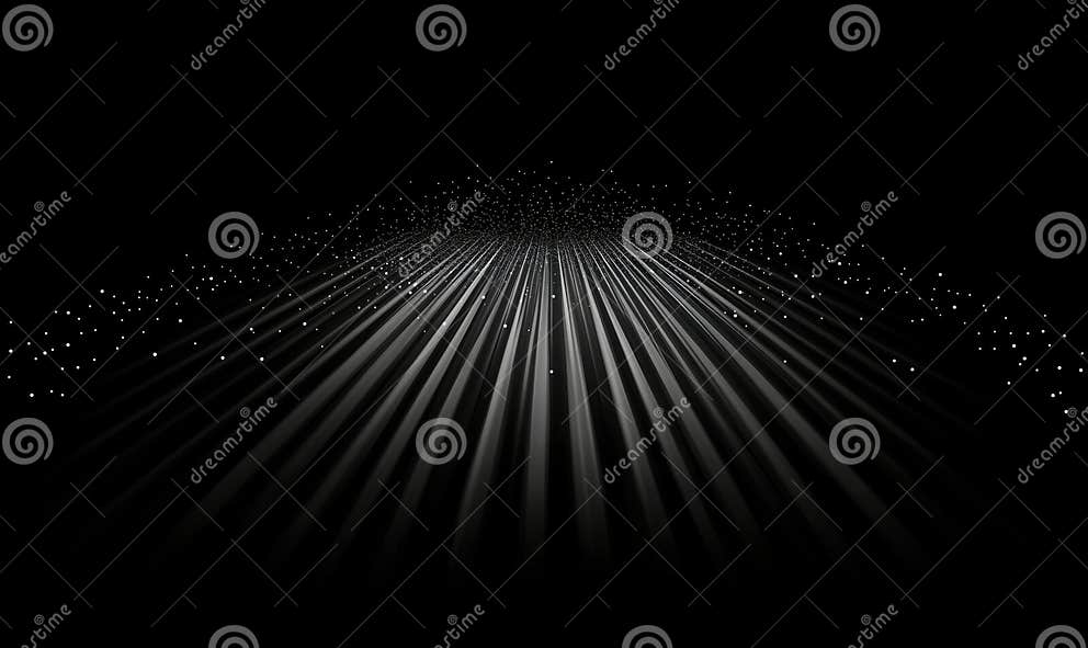 Abstract Light Rays Emanating from Center, Creating Depth and ...