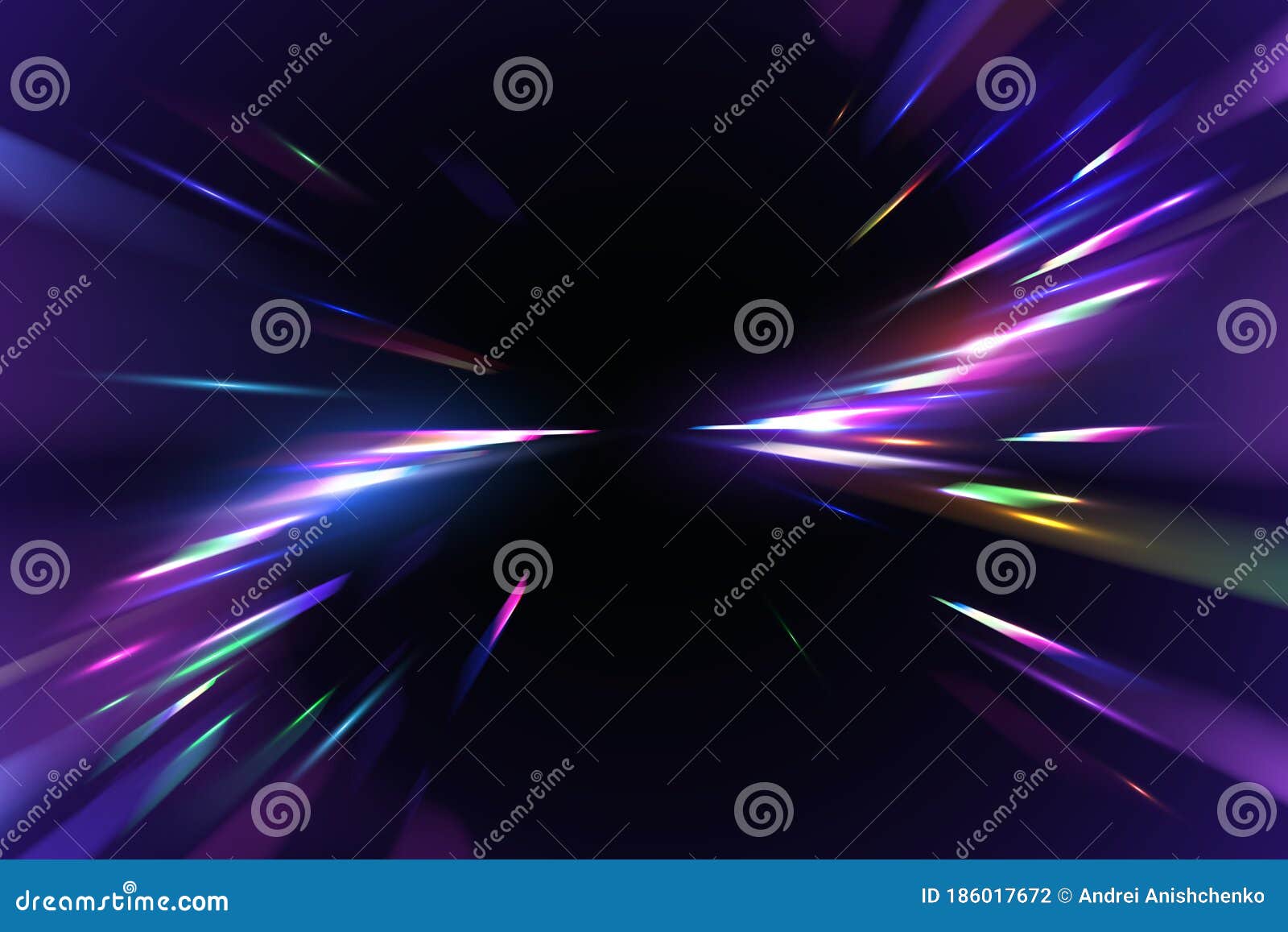 Abstract Light Refraction Effect Background Stock Vector - Illustration ...