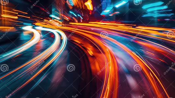 Abstract Light Speed Tunnel with Advanced Visuals, Great for Diverse ...